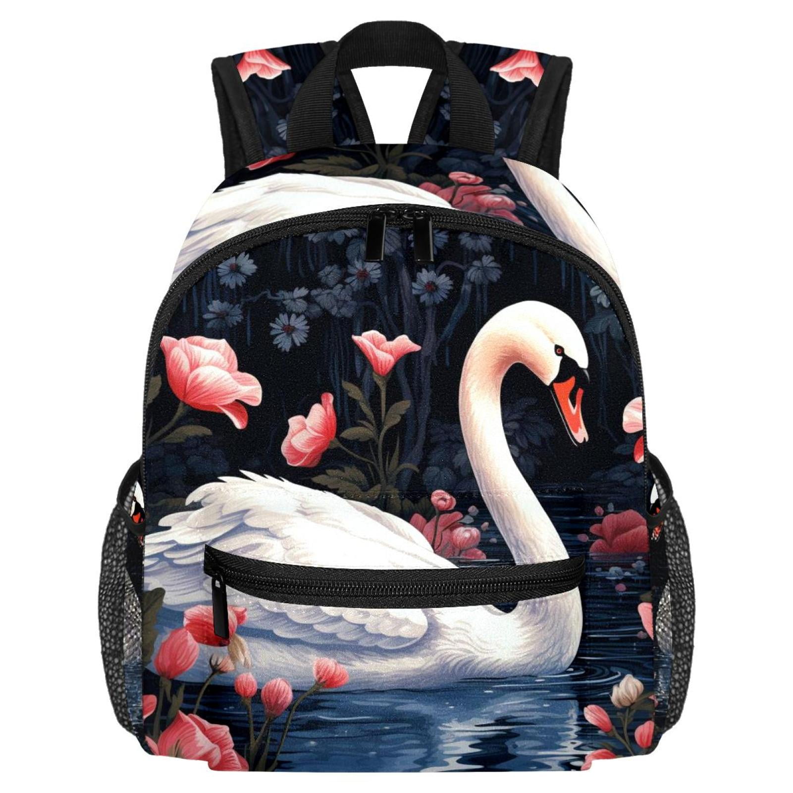 Swan Adjustable Shoulder Strap Backpack - Large Capacity, Printed ...