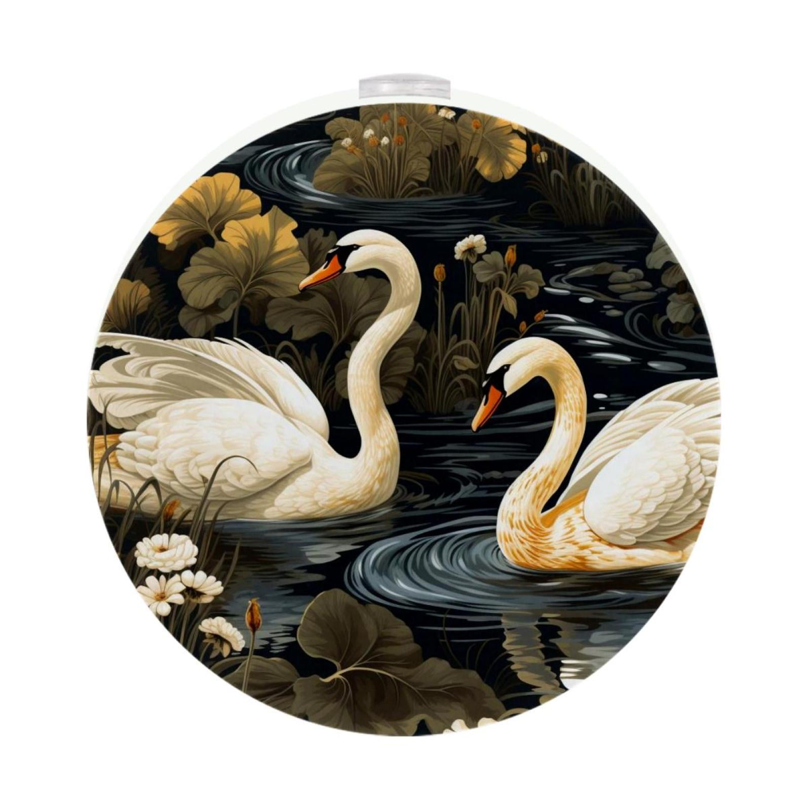 Swan Bright and Compact LED Round Night Light - Set of 2, Energy ...