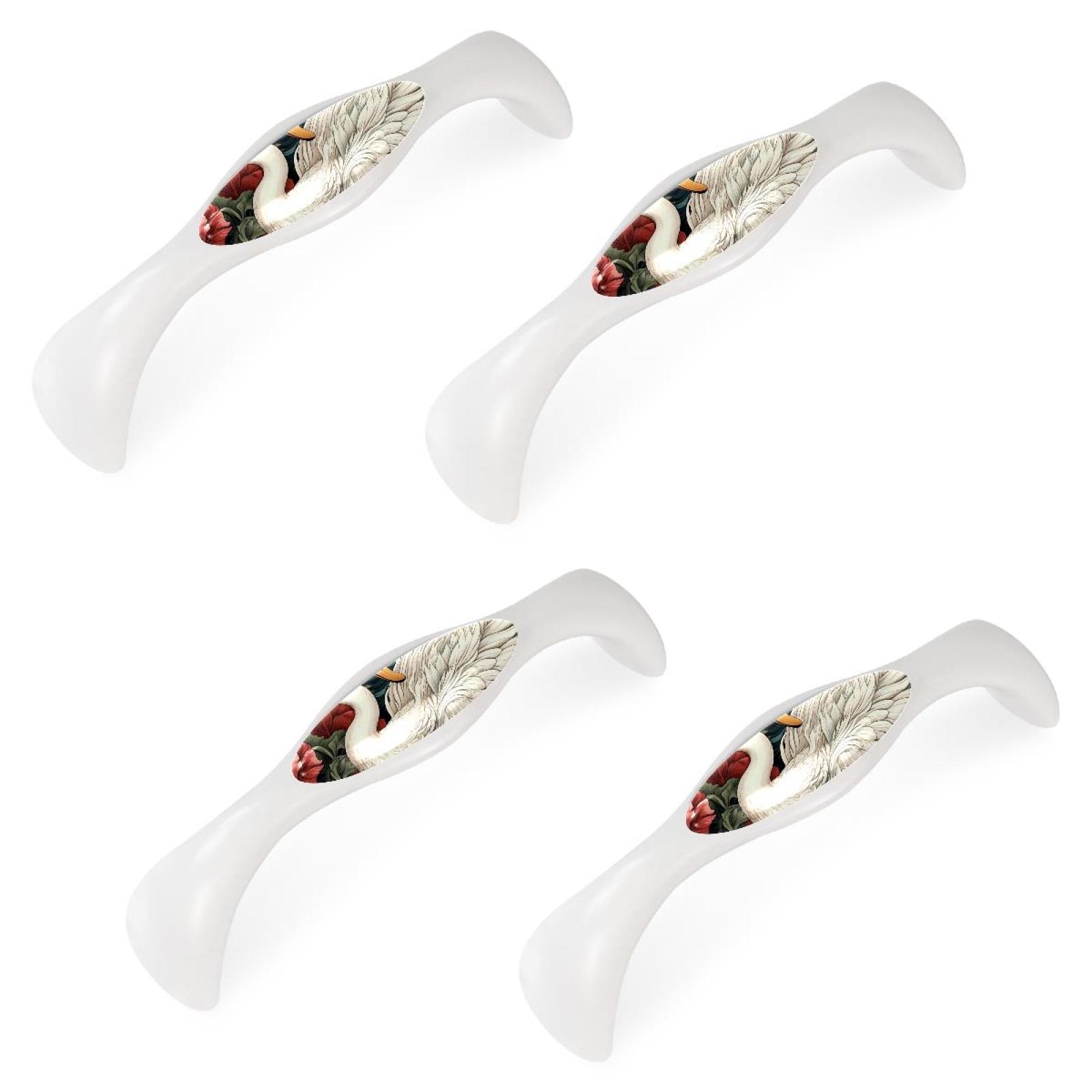 Swan Cabinet Pulls Knobs 4 Pack Cabinet Handles Kitchen Hardware ...