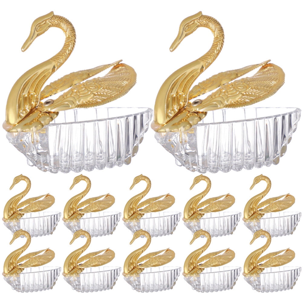 Swan Candy Box Wedding Party Favors Gift Container Decorative Pattern ...