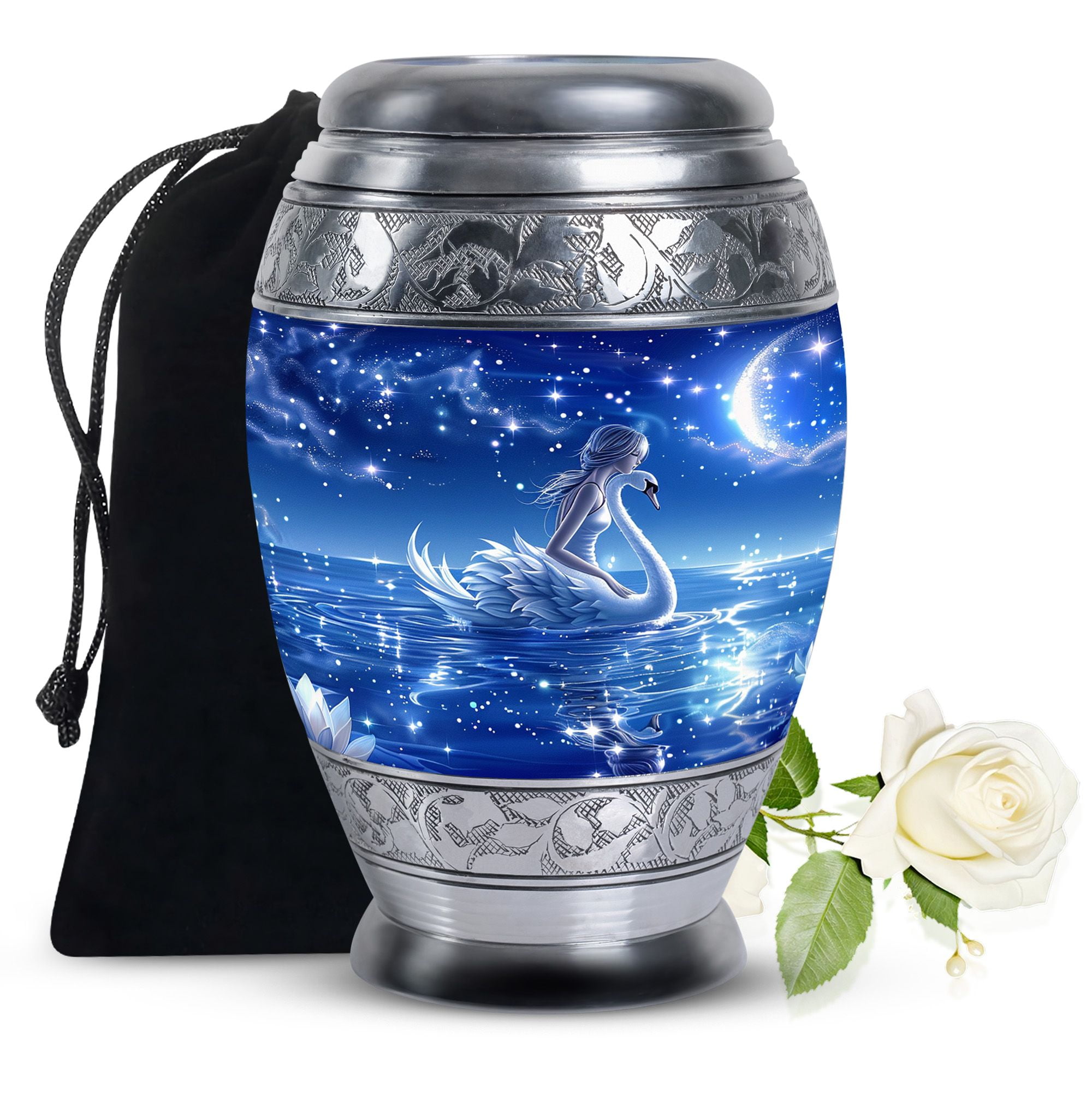 Swan Dreamscape Urns For Human Ashes Adult Female, Urns For Adult Ashes ...