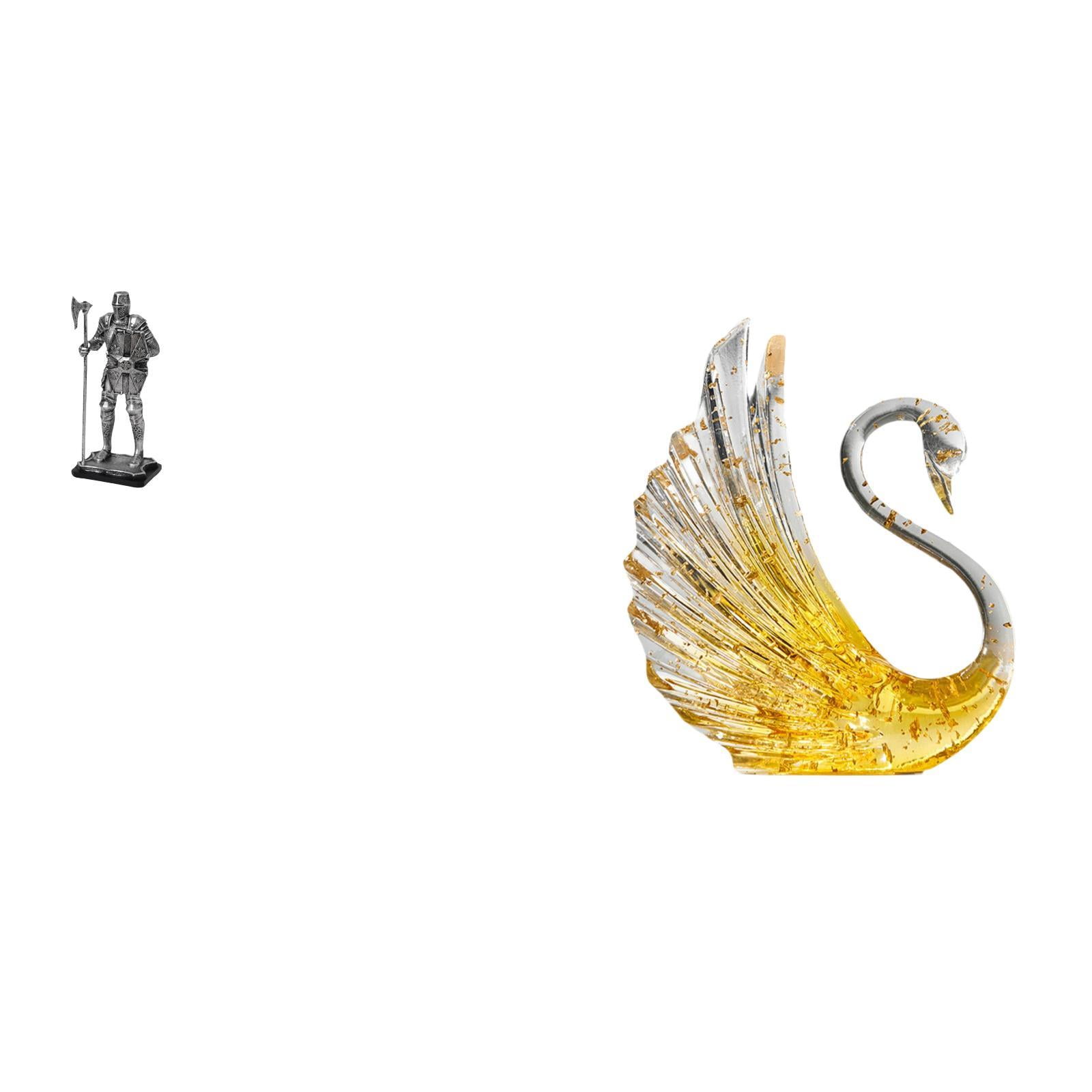 Swan Figurine Statue Ornament Resin Material Decorative Desktop ...