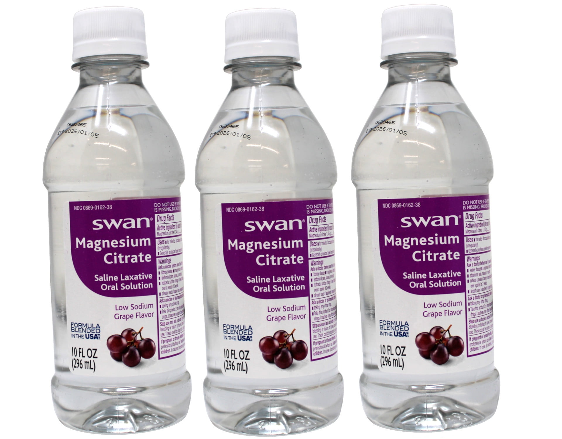 Swan Grape Magnesium Citrate Oral Solution Low Sodium 10 Oz.,(296ML ...