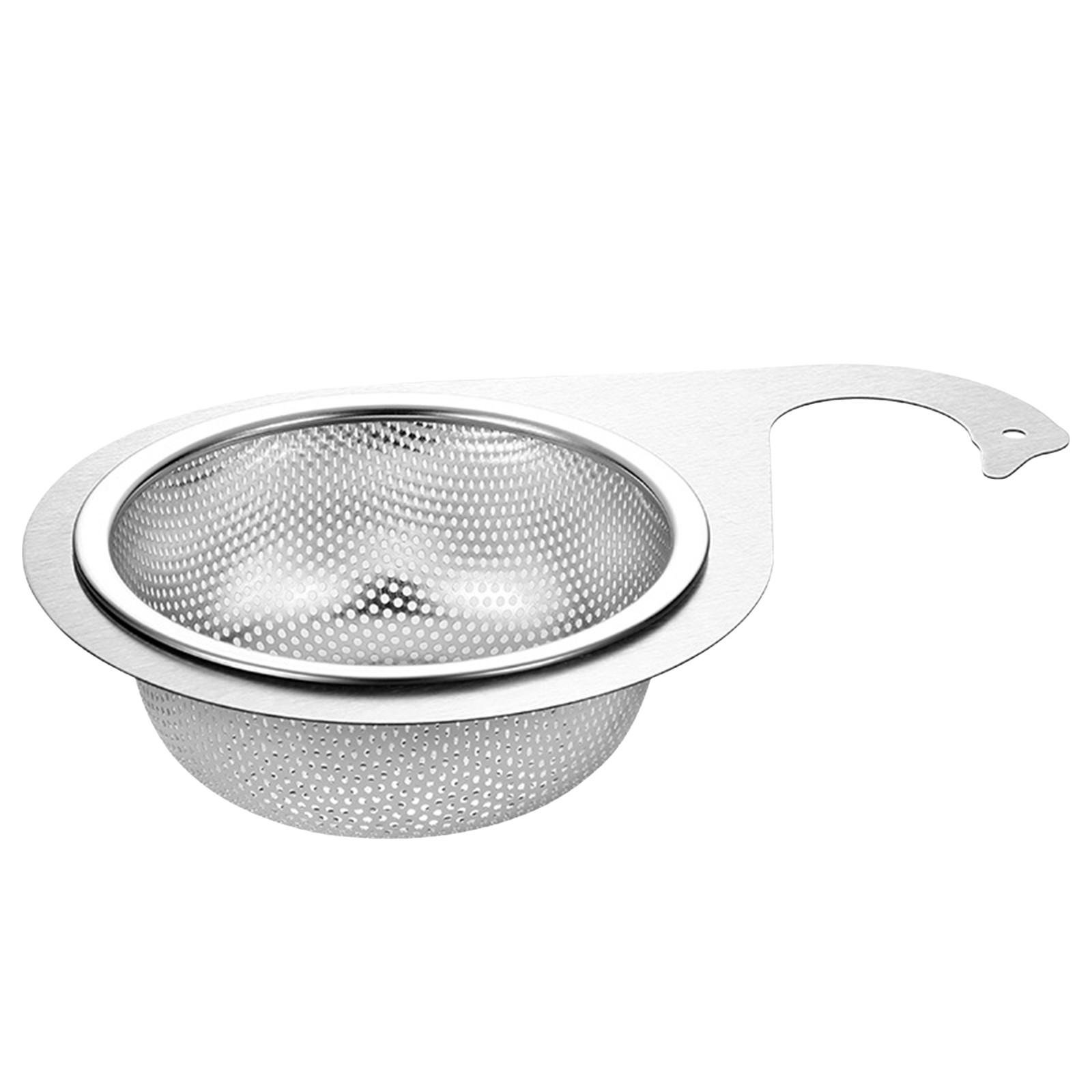 Swan Head Stainless Steel Sink Strainer Basket Food Colander Steam Pan ...