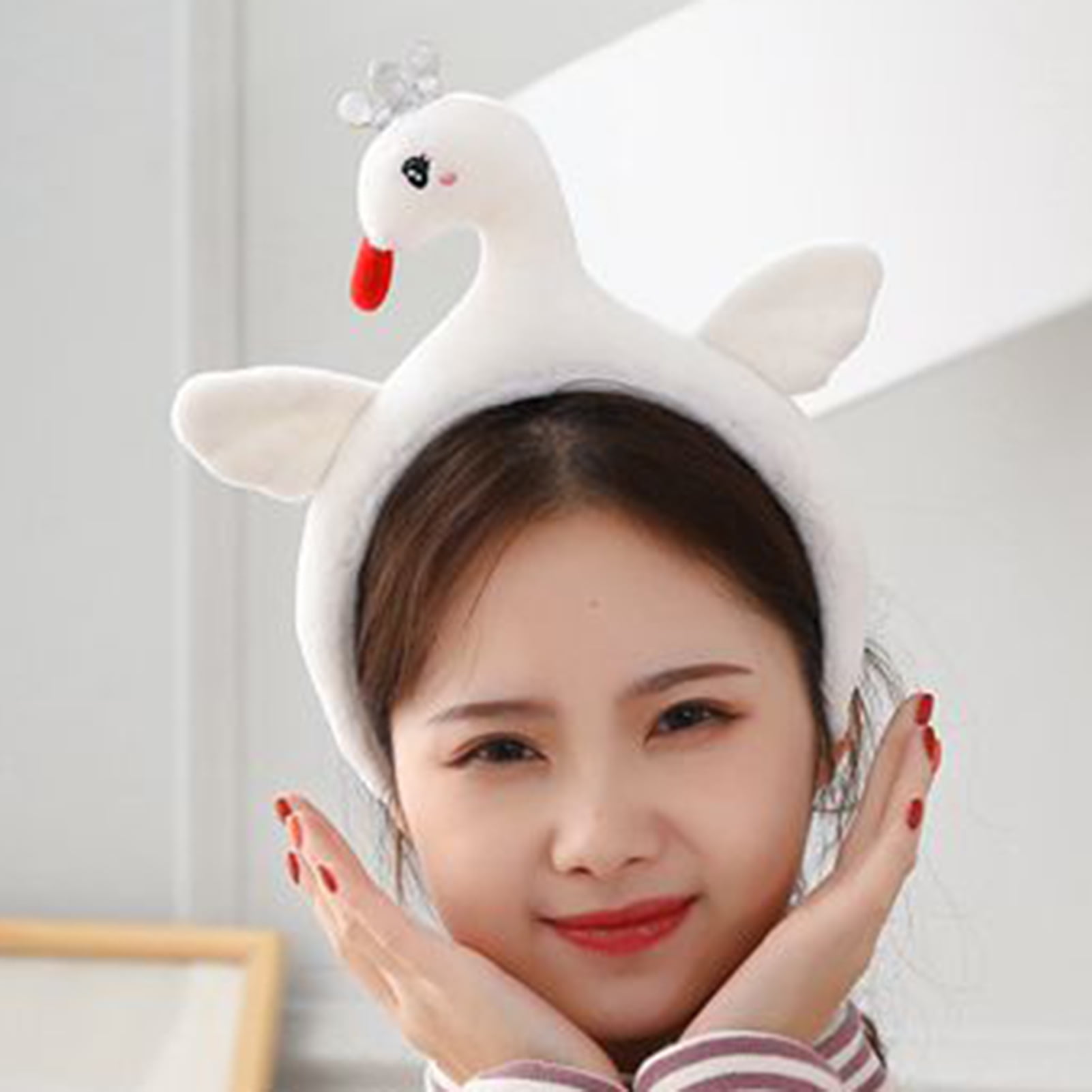 Swan Headband, Headbands Hair Hoops Makeup Shower Headbands Headwraps ...