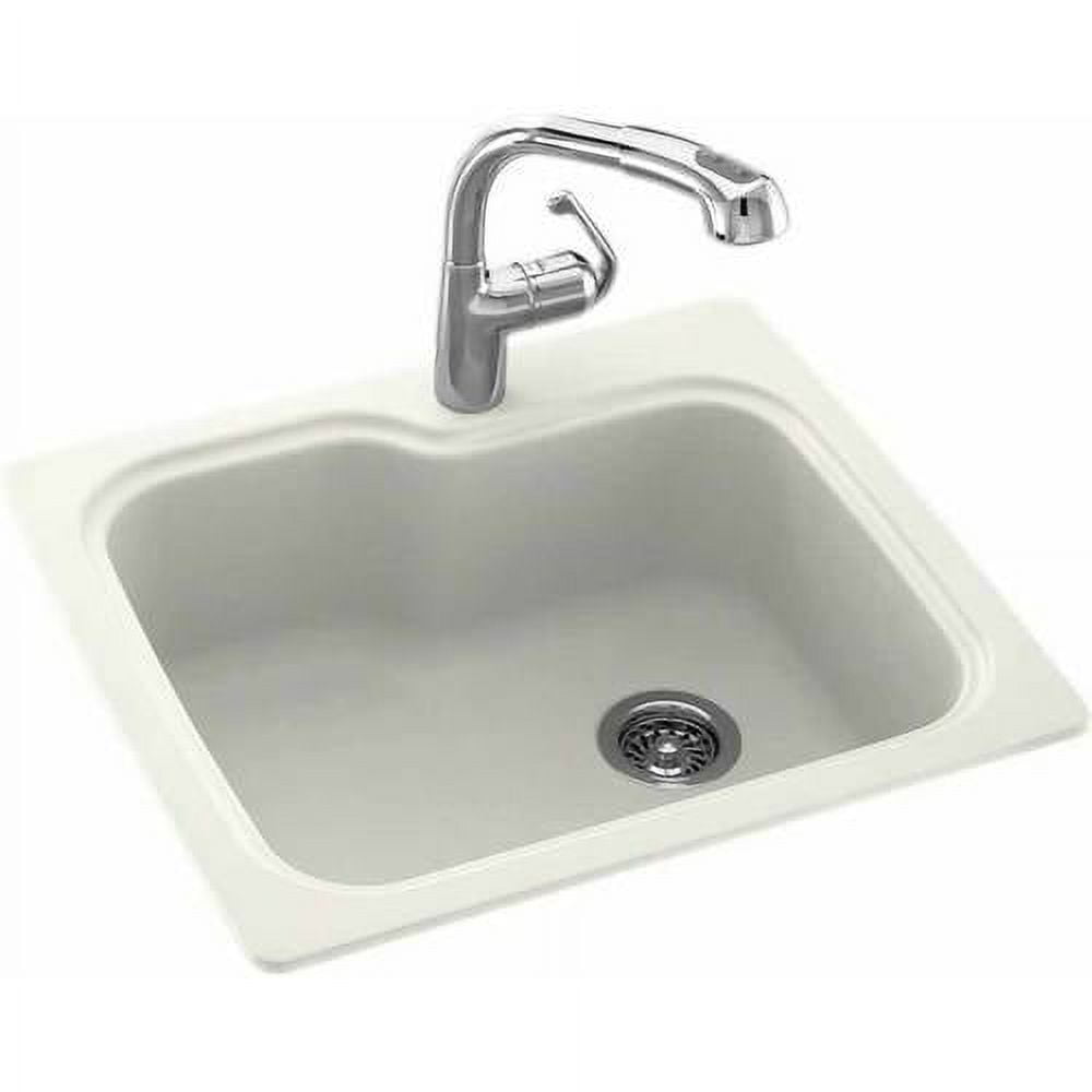 Swan KS02522SB.018 Dual Mount Composite 25x22x9 in. 1-Hole Single Bowl ...