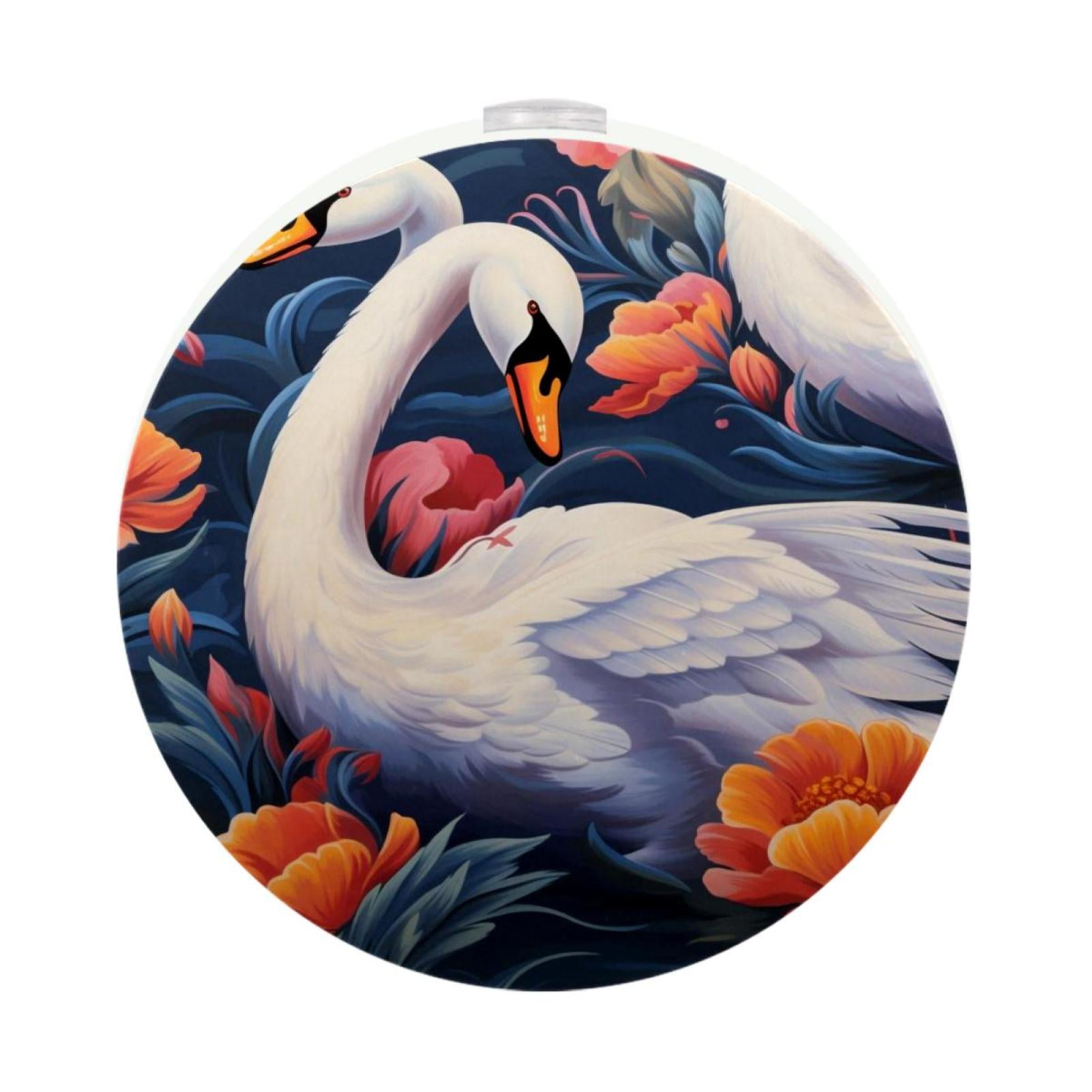 Swan LED Round Night Light-2PCS: Compact and Energy-Efficient Lighting ...