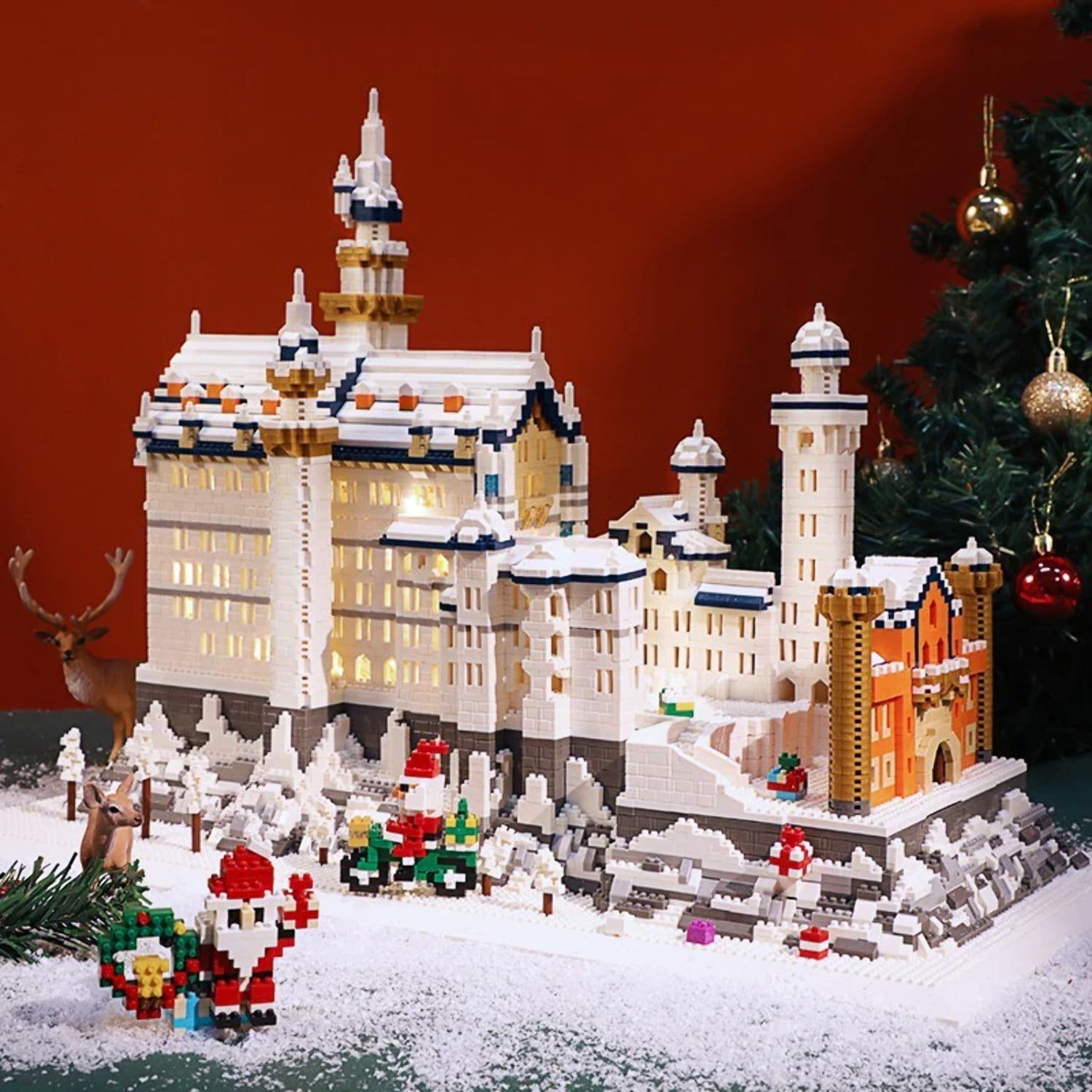 Swan Lake Castle Building Blocks Girl Series Toys High Difficulty ...