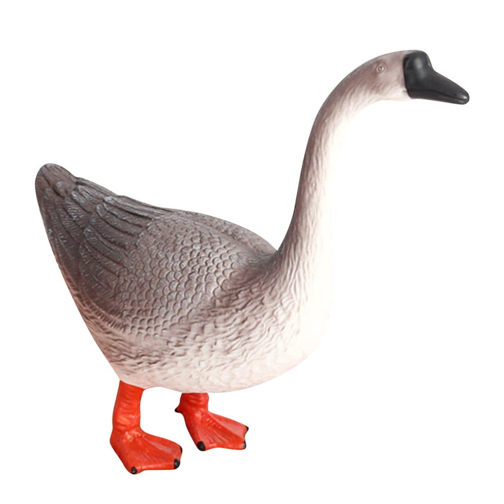 Swan Ornaments Miniature Toys Resin Goose Sculpture Crafts for Kids ...