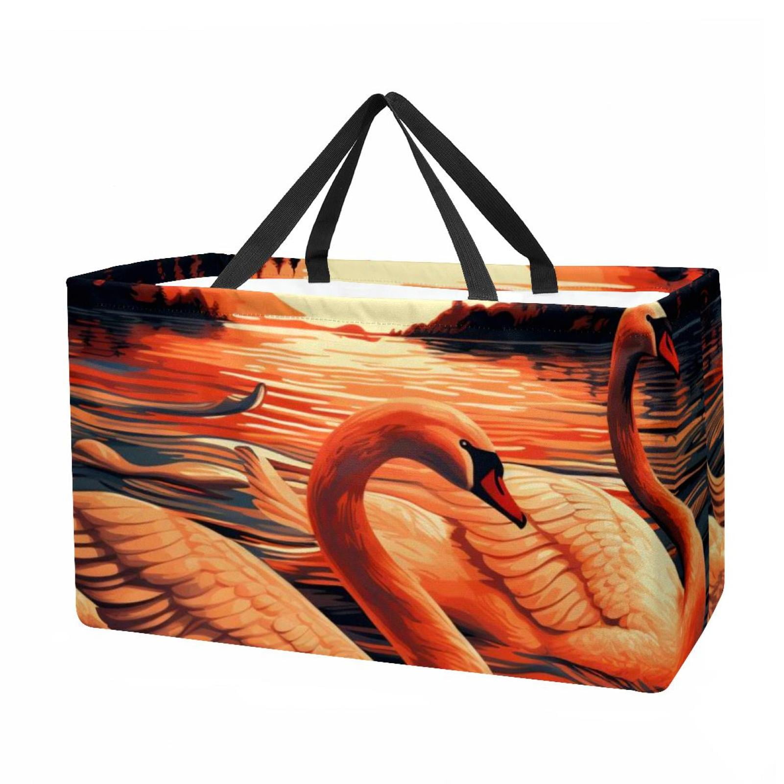 Swan Premium Oxford Cloth Shopping Bags: Reusable, Foldable, and ...