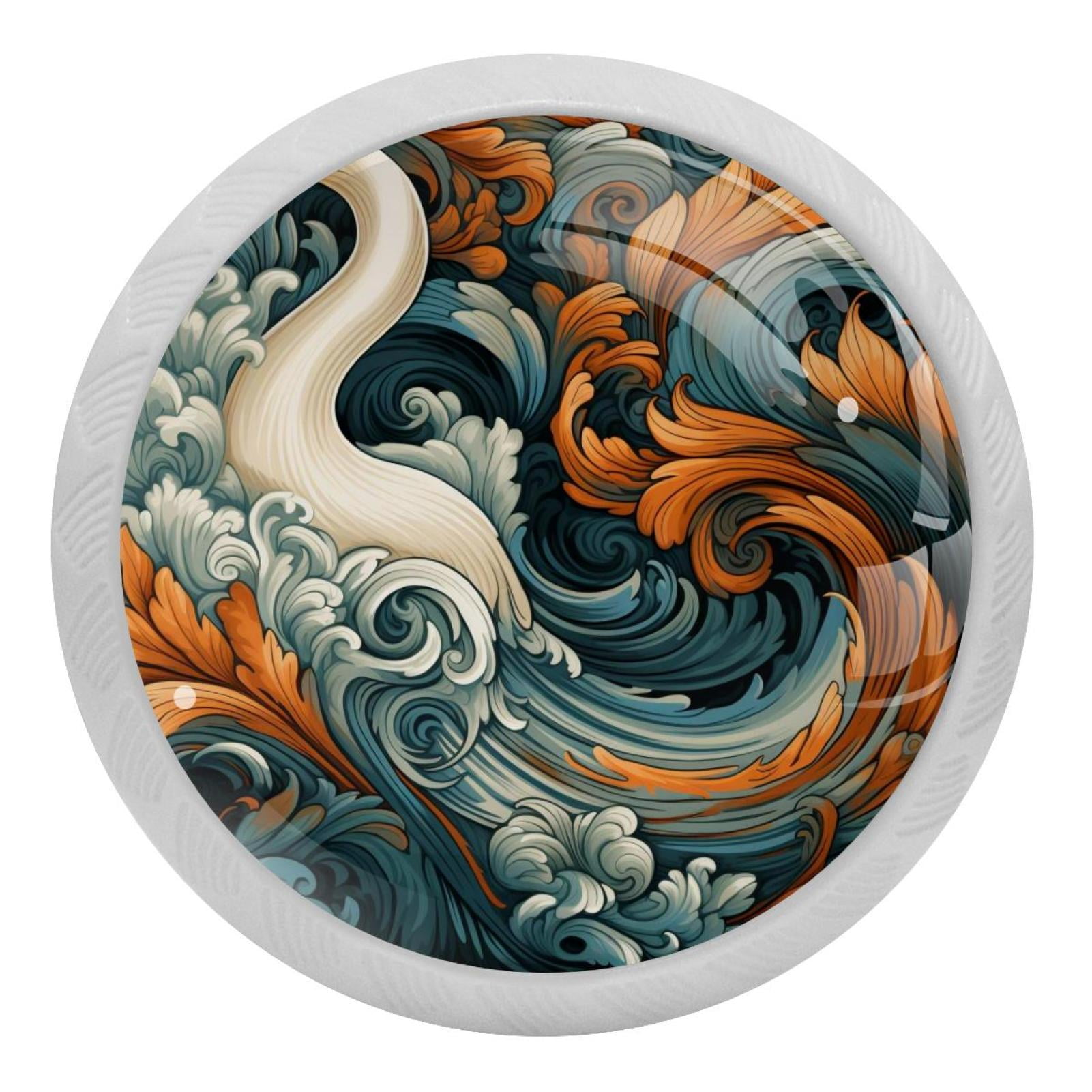 Swan Round Glow-in-the-Dark Dresser Hardware Pack: Fluorescent Drawer ...