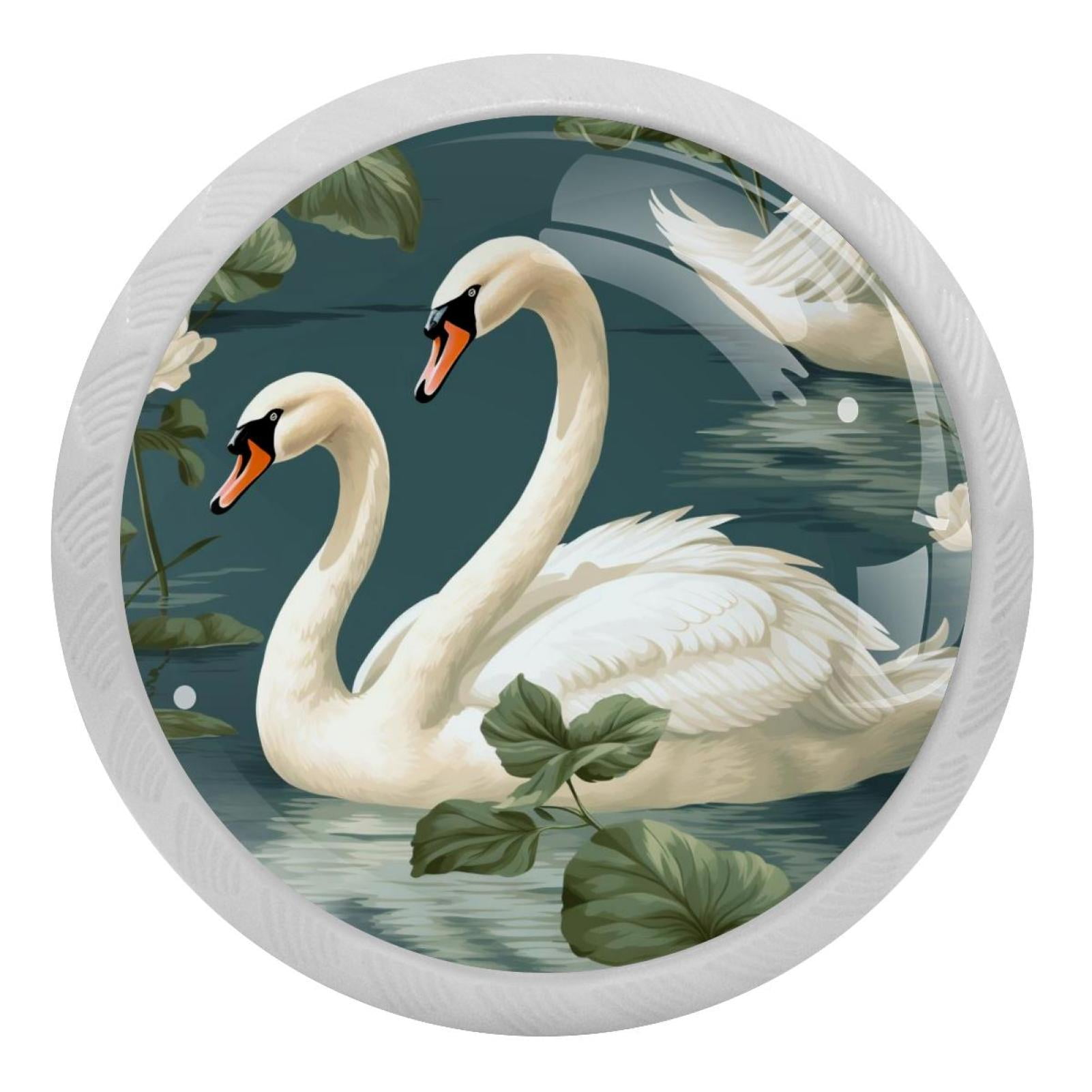 Swan Round Glow-in-the-Dark Dresser Hardware Pack: Fluorescent Drawer ...