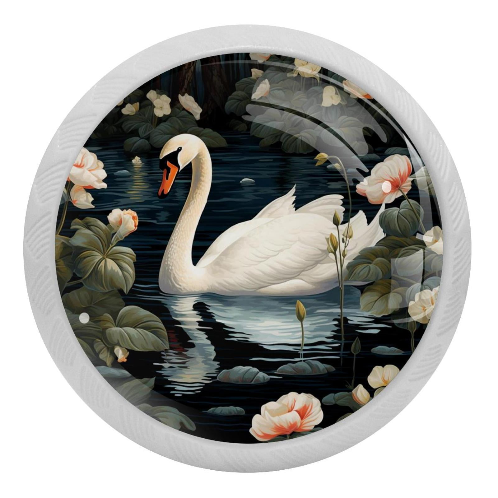 Swan Round Glow-in-the-Dark Dresser Hardware Pack: Fluorescent Drawer ...