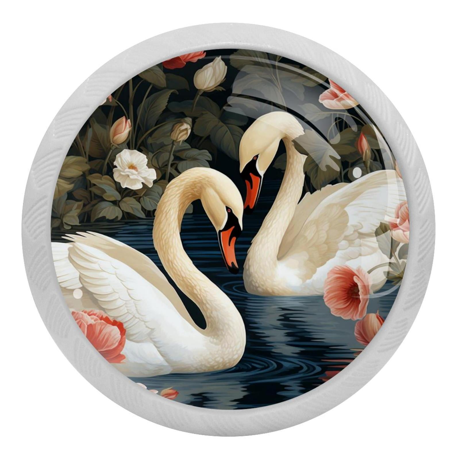 Swan Round Glow-in-the-Dark Dresser Hardware Pack: Fluorescent Drawer ...