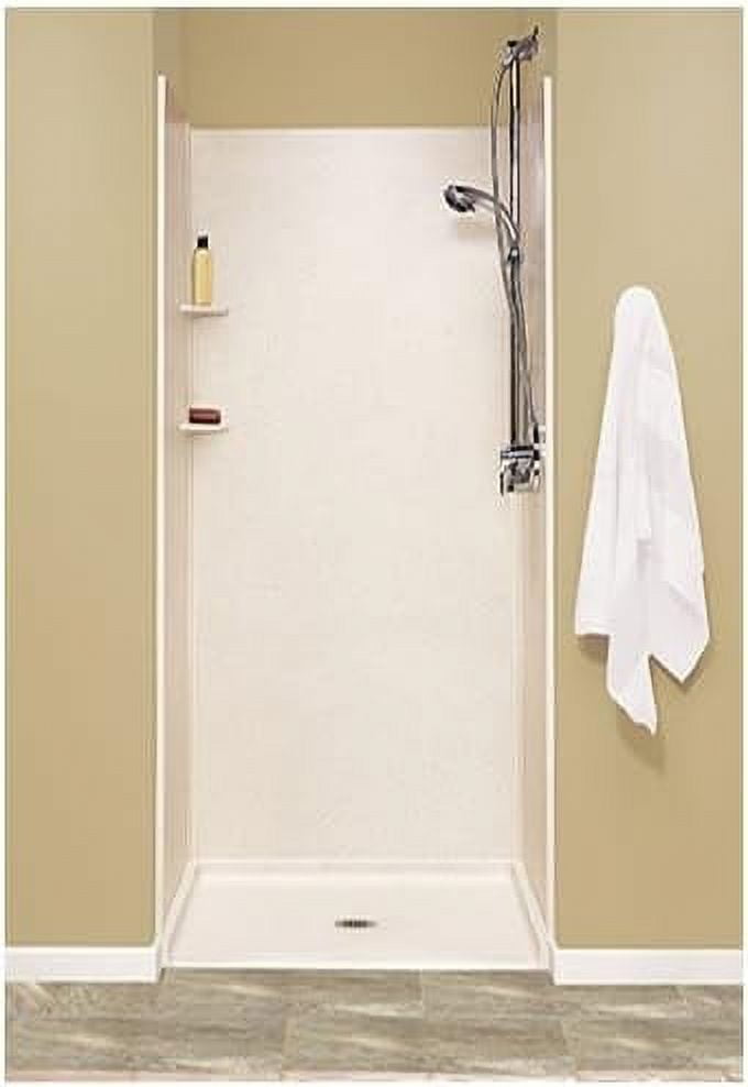 Swan SK Solid Surface Glue-Up 5-Panel Bathtub Wall Kit, 36-in L X 36-in ...