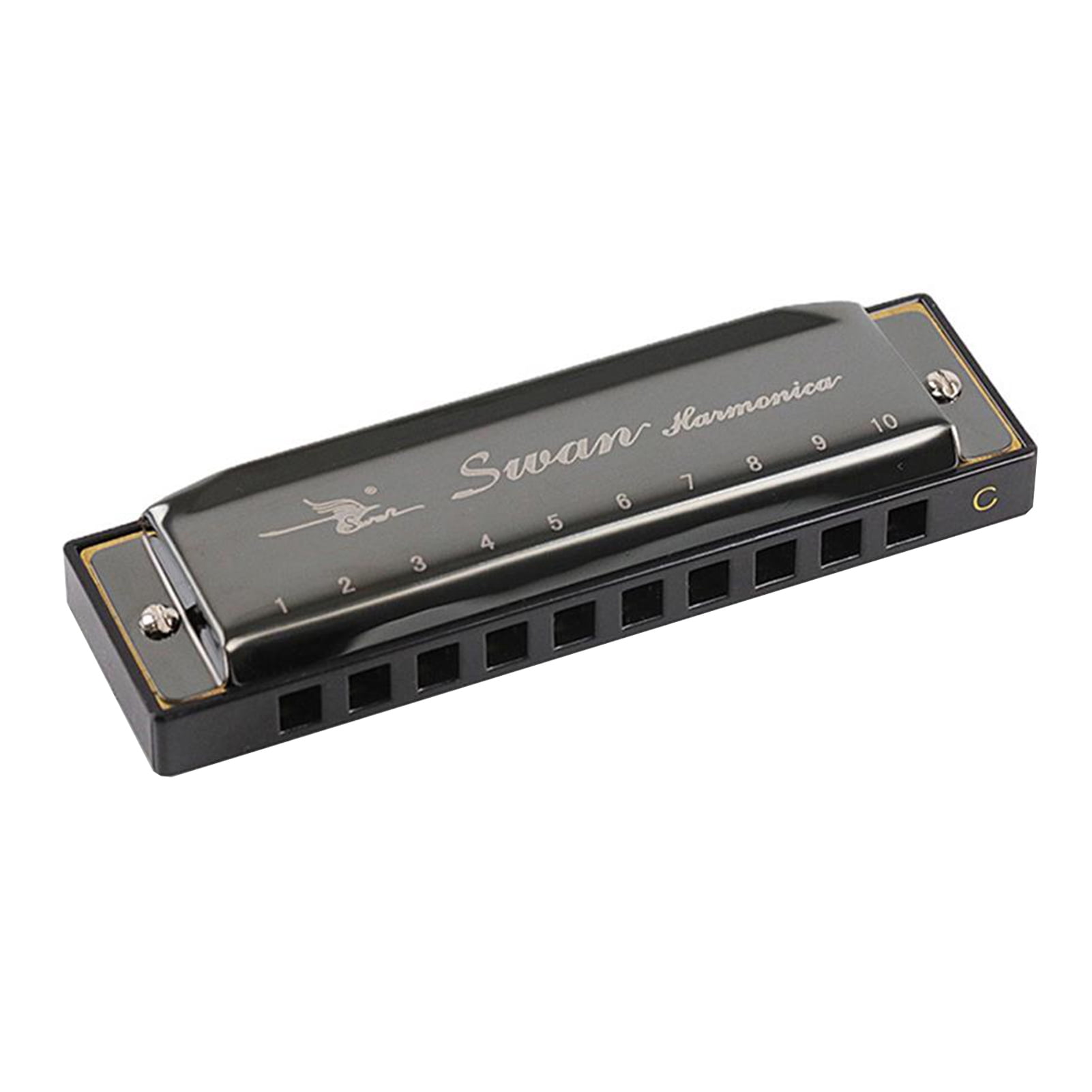 Swan SW1020-7 10 Holes 20 Tones Blues Diatonic Harmonica Key of C Mouth ...