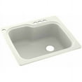 Swan Solid Surface Kitchen Sink (25" x 22") with 4 Faucet Holes ...