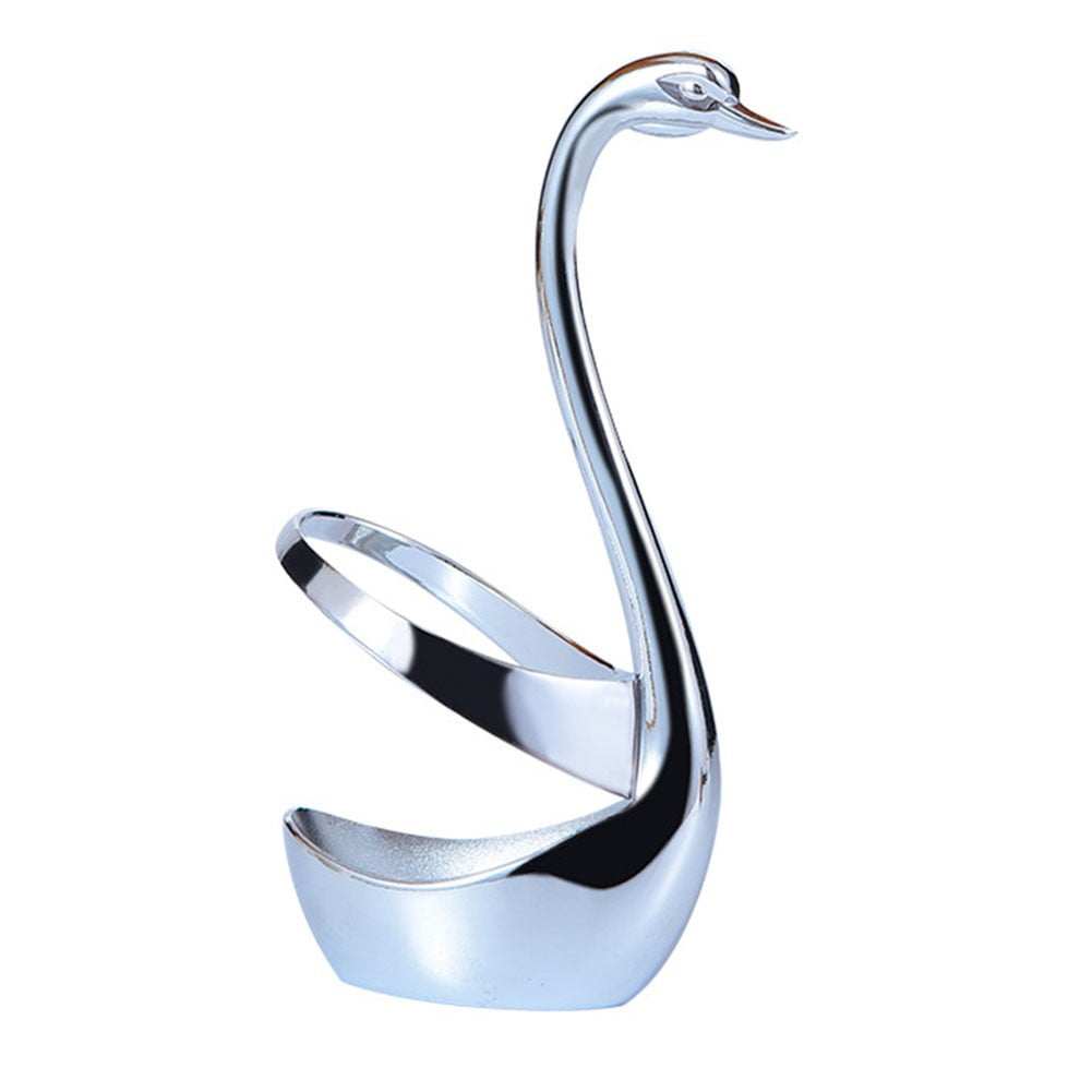 Swan Stainless Steel Dinnerware Set Base Spoon Flatware Utensil Holder ...