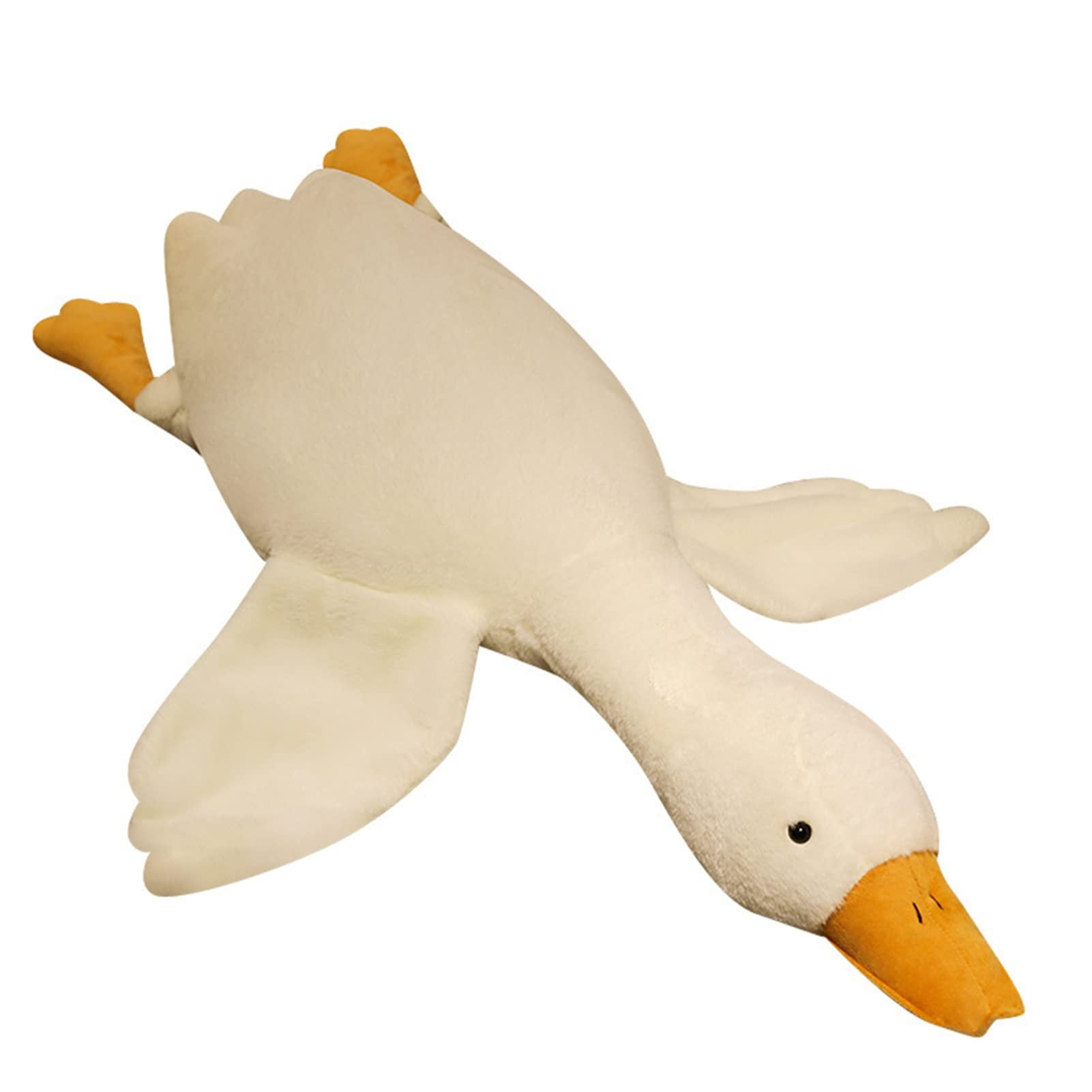 Swan Stuffed Animal, Cute Goose Throw Plush Pillow Soft Duck Shape ...