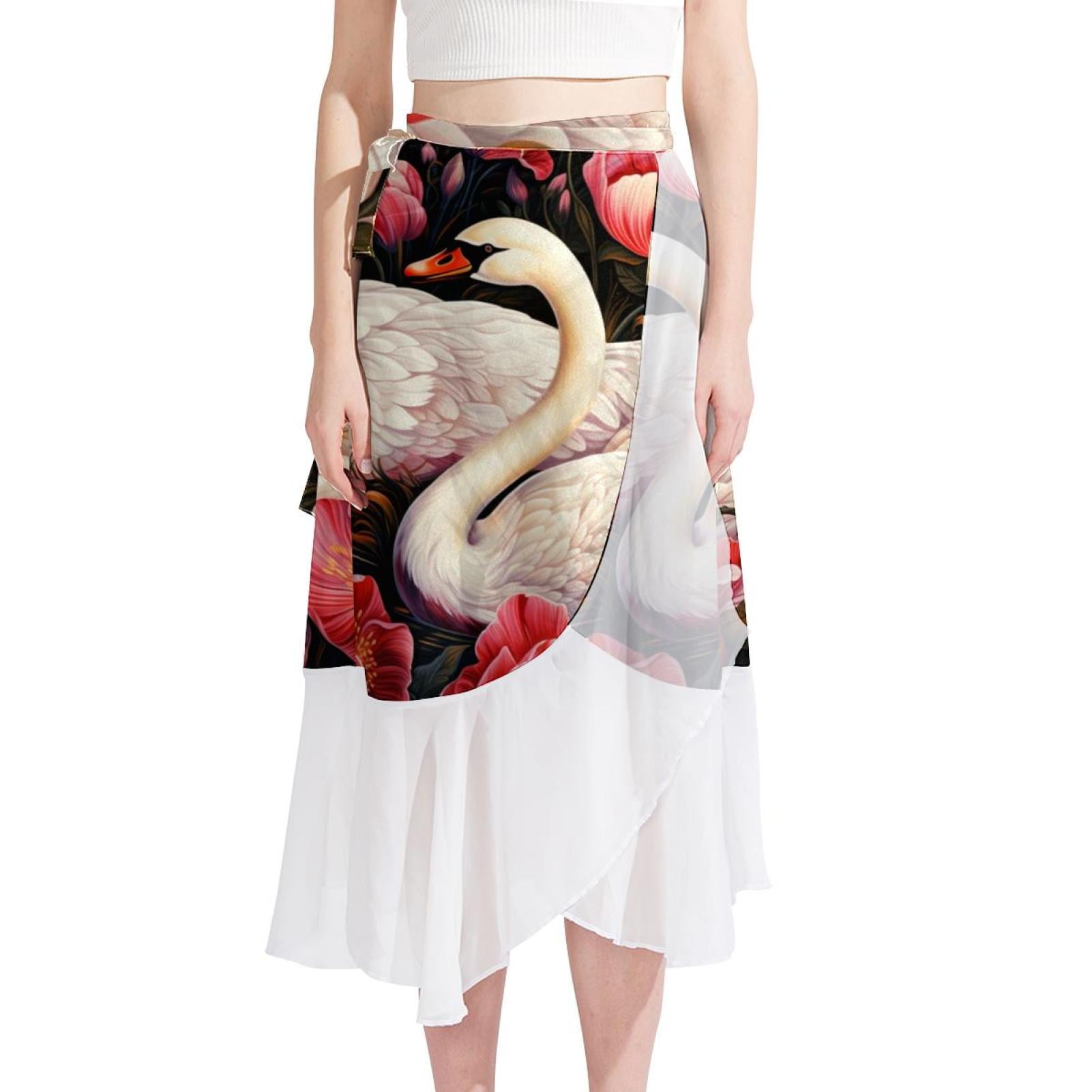 Swan Stylish Chiffon Beach Skirts and Summer Dresses for Women - Walmart.com