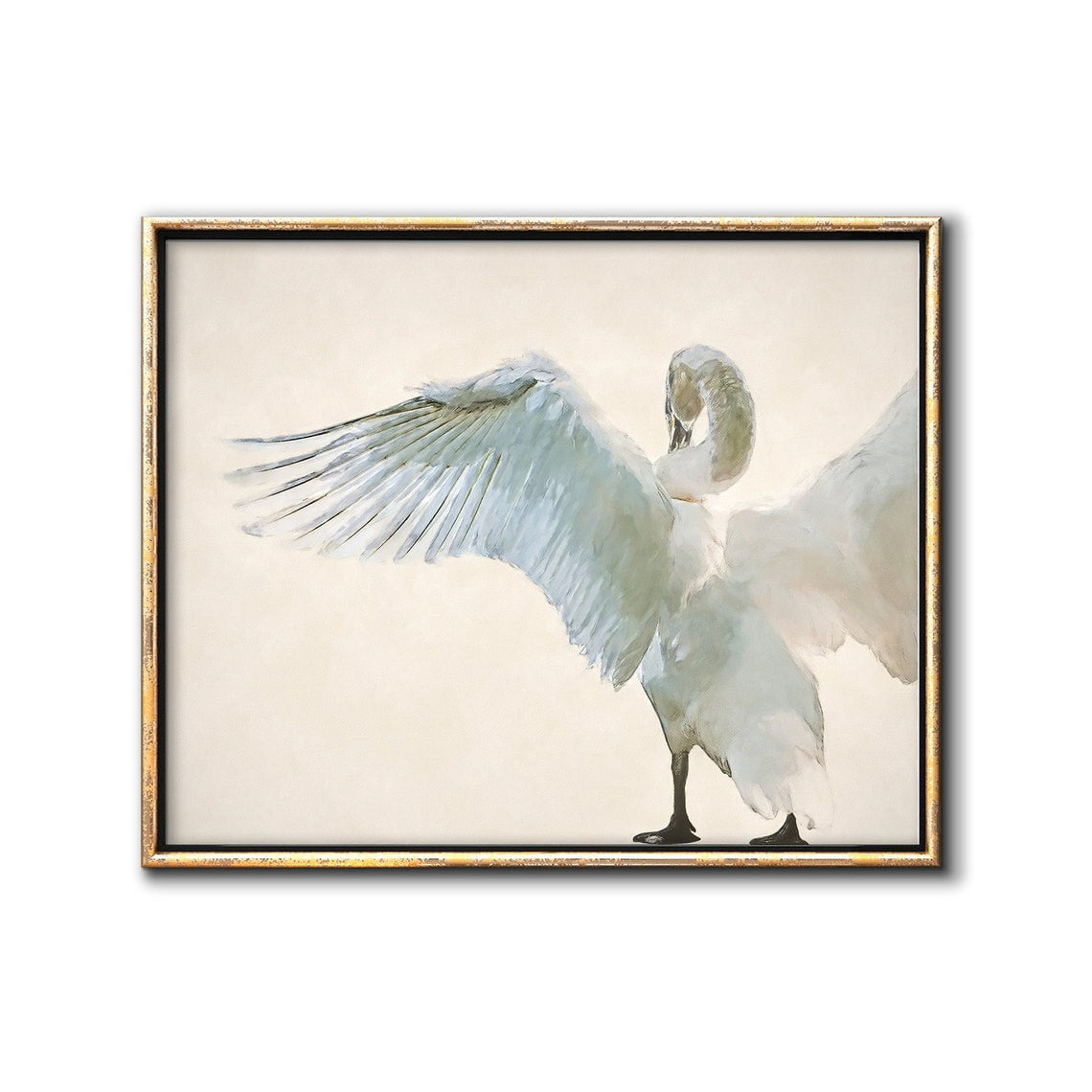 Swan Wall Art Prints, Bird Painting Artwork, Neutral Wall Art Swan ...