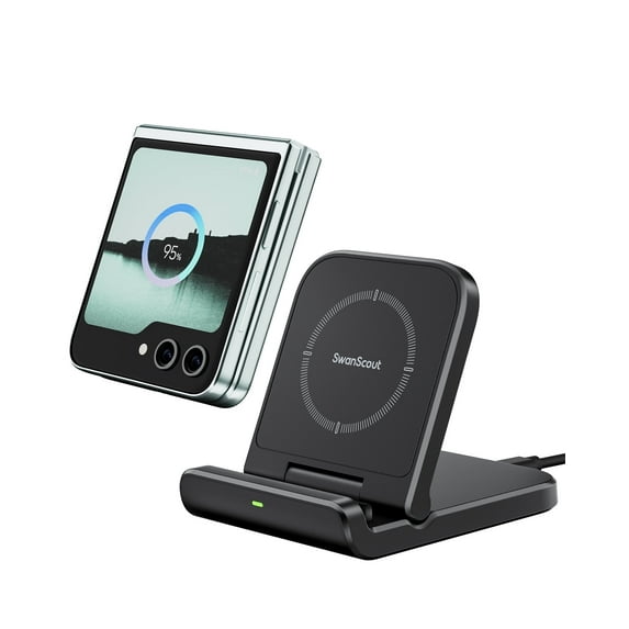 SwanScout Wireless Charger for Samsung Z Flip Series, Foldable Portable ...