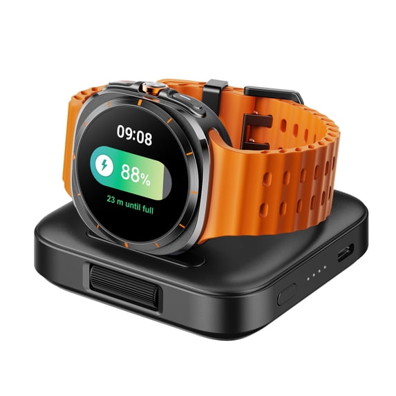 Portable Samsung Watch Charger for Samsung Watch 8/8 Classic, 1800mAh ...