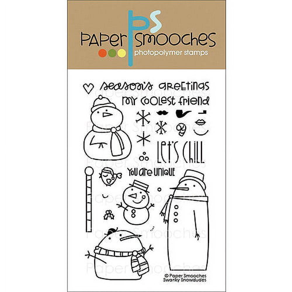 Swanky Snowdudes Paper Smooches Clear Stamps - 4"" x 6 - Walmart.com