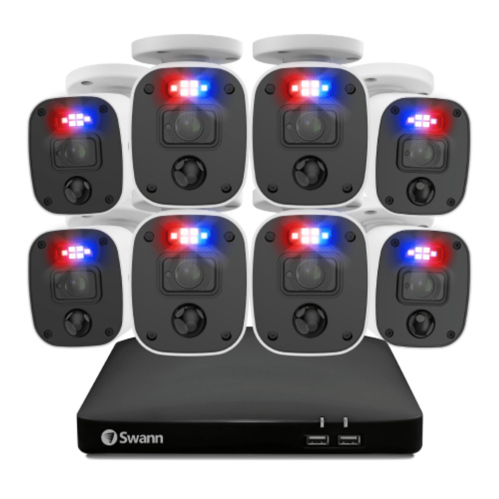 Swann 1080P Video 8 Channel DVR Security Camera System, 1TB Hard Drive ...