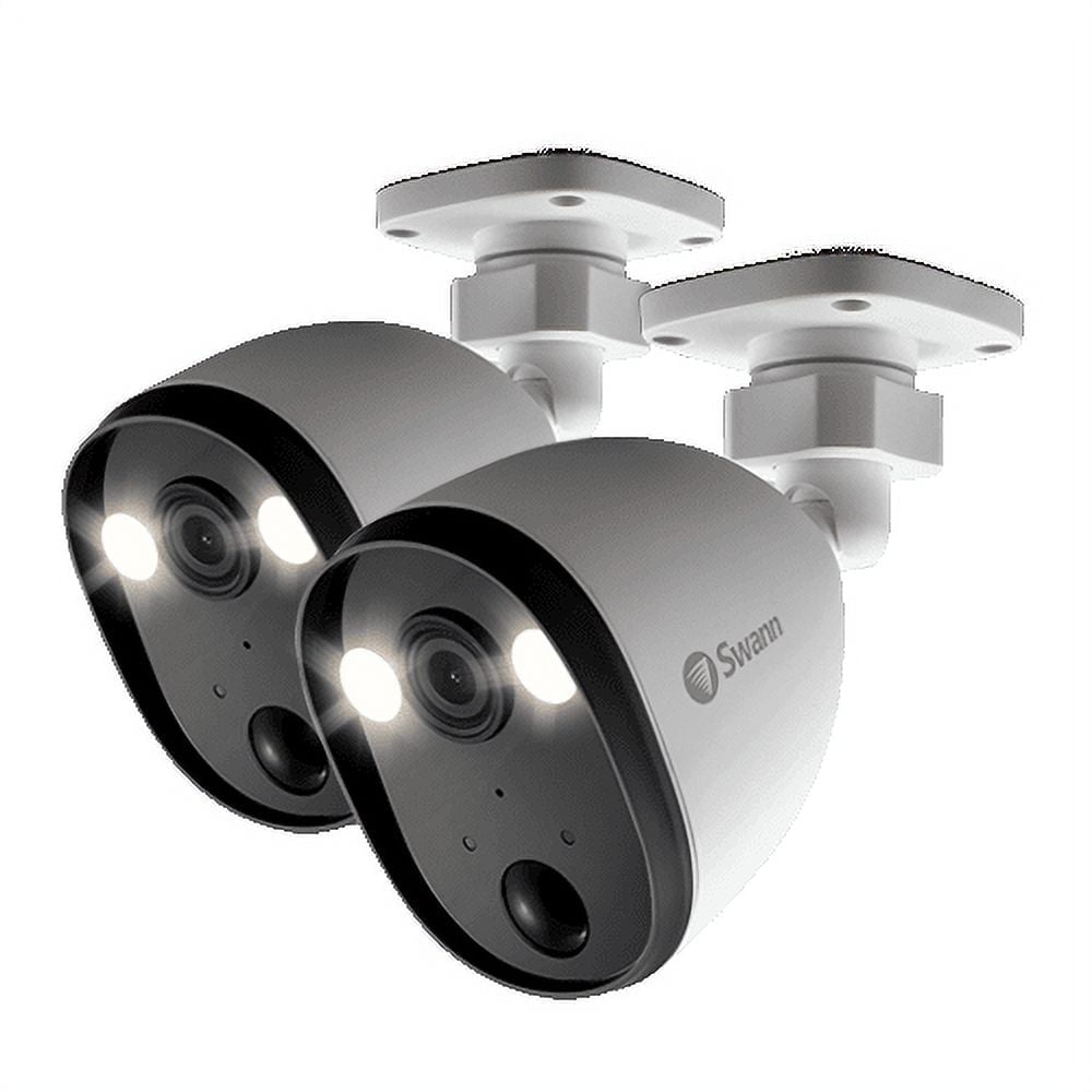 Swann 1080p Spotlight Outdoor Security Camera - Twin Pack - Walmart.com