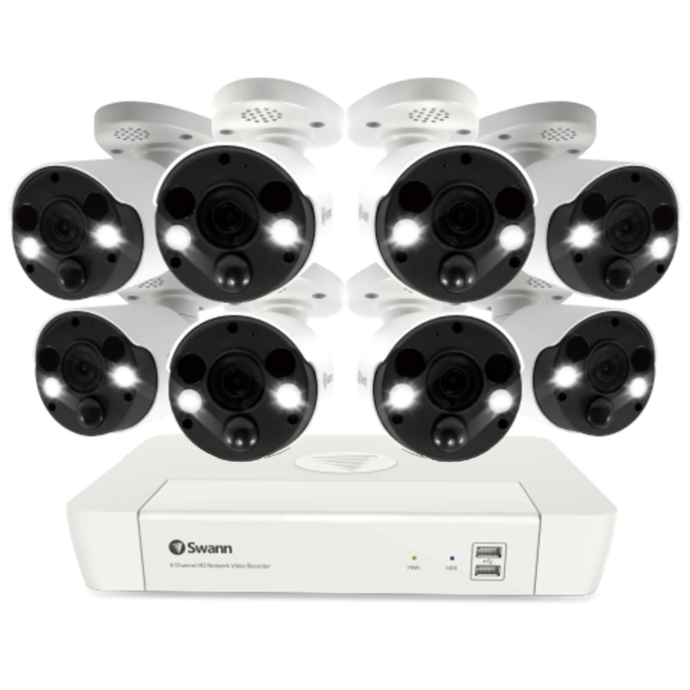 Swann 8 Camera 8 Channel 4K Ultra HD White NVR Security System ...