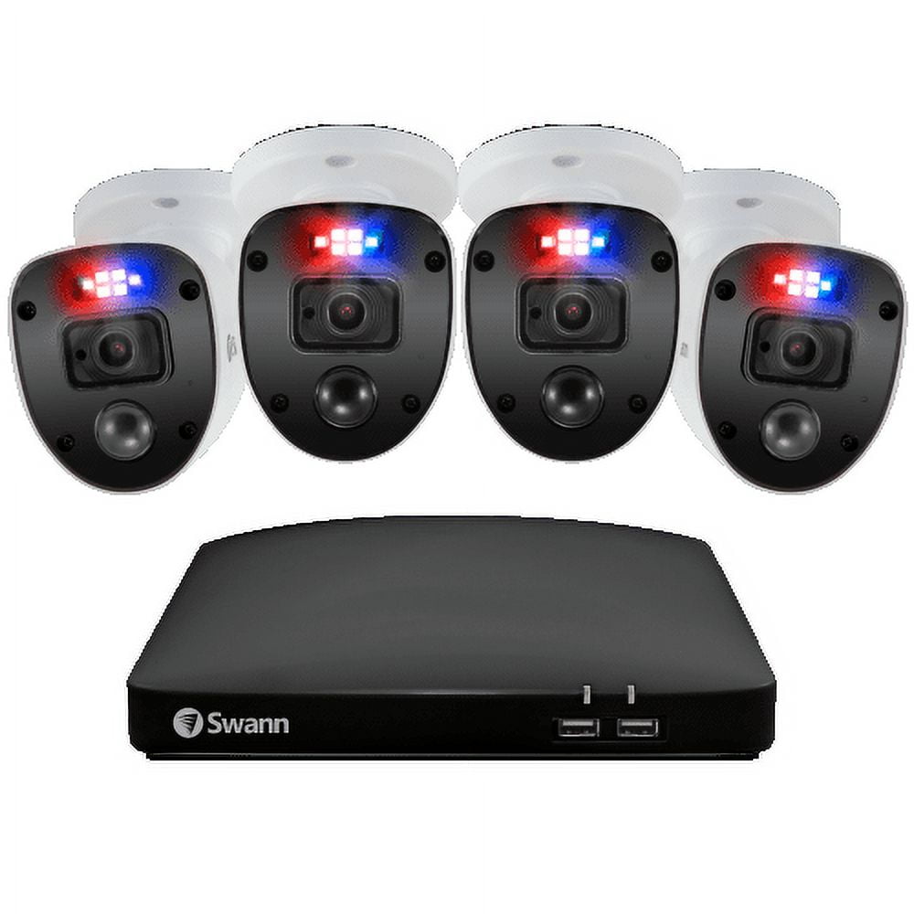 Swann Enforcer 1080P HD 4 Channel Security System Camera with 1 TB HDD ...