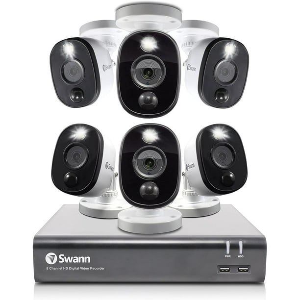 Swann Swann Home DVR Security Camera System with 1TB HDD, 8 Channel 6 ...