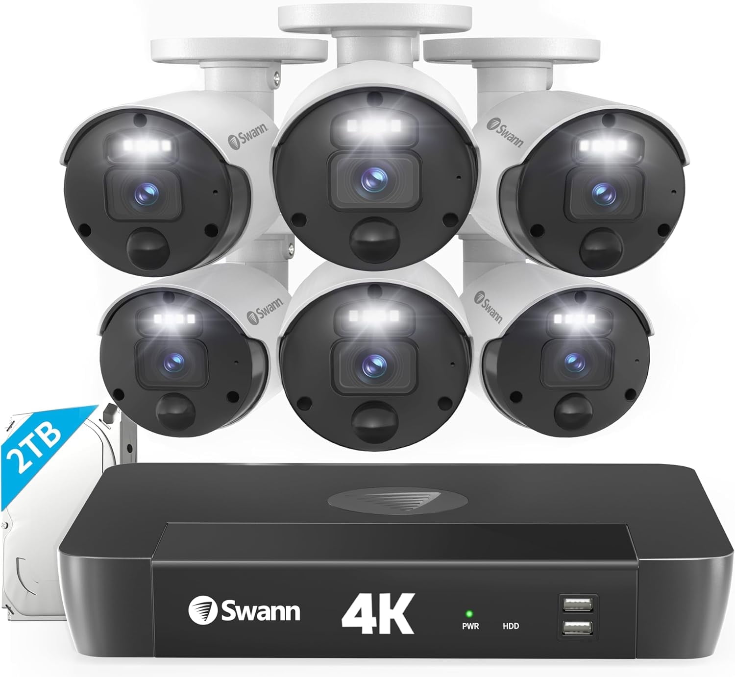 Free Shipping! Swann Swann Master 4K 8 Channel Home Security Camera ...