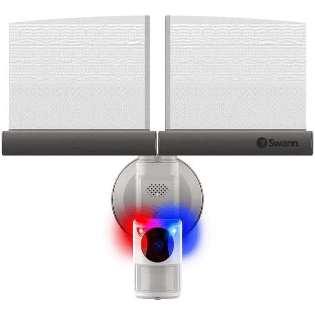 Swann Wi-Fi 1080p Weatherproof Slimline Floodlight Camera, Color Night ...