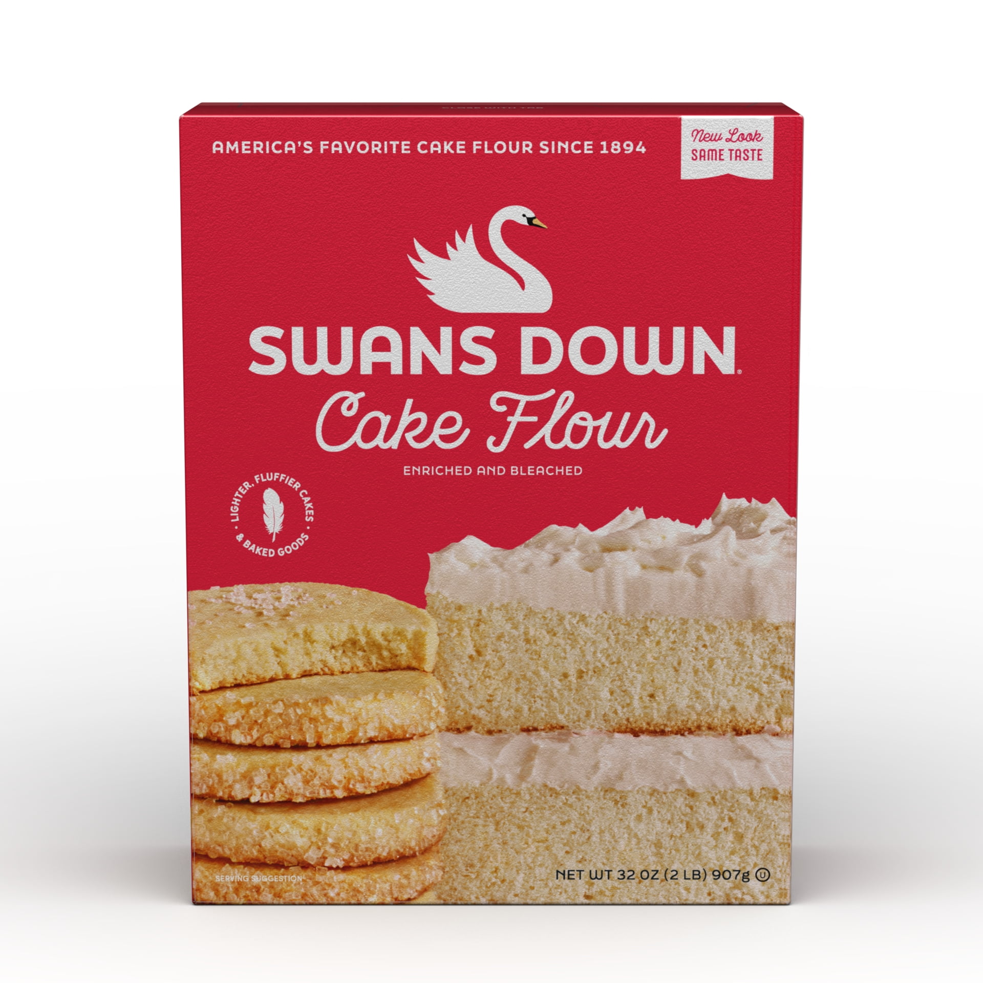 Swans Down Enriched Soft Cake Flour 32 oz for Light Fluffy Cakes and ...