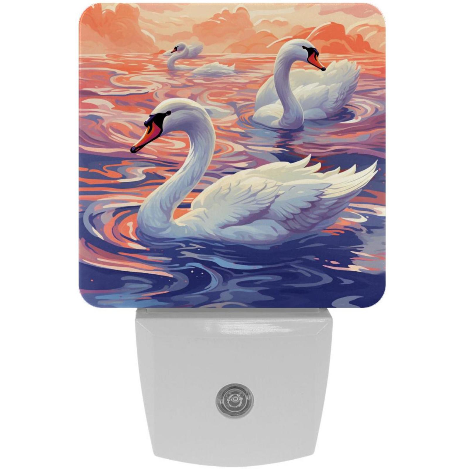 Swans LED Square Night Lights - Bright and Compact Bedroom or Bathroom ...