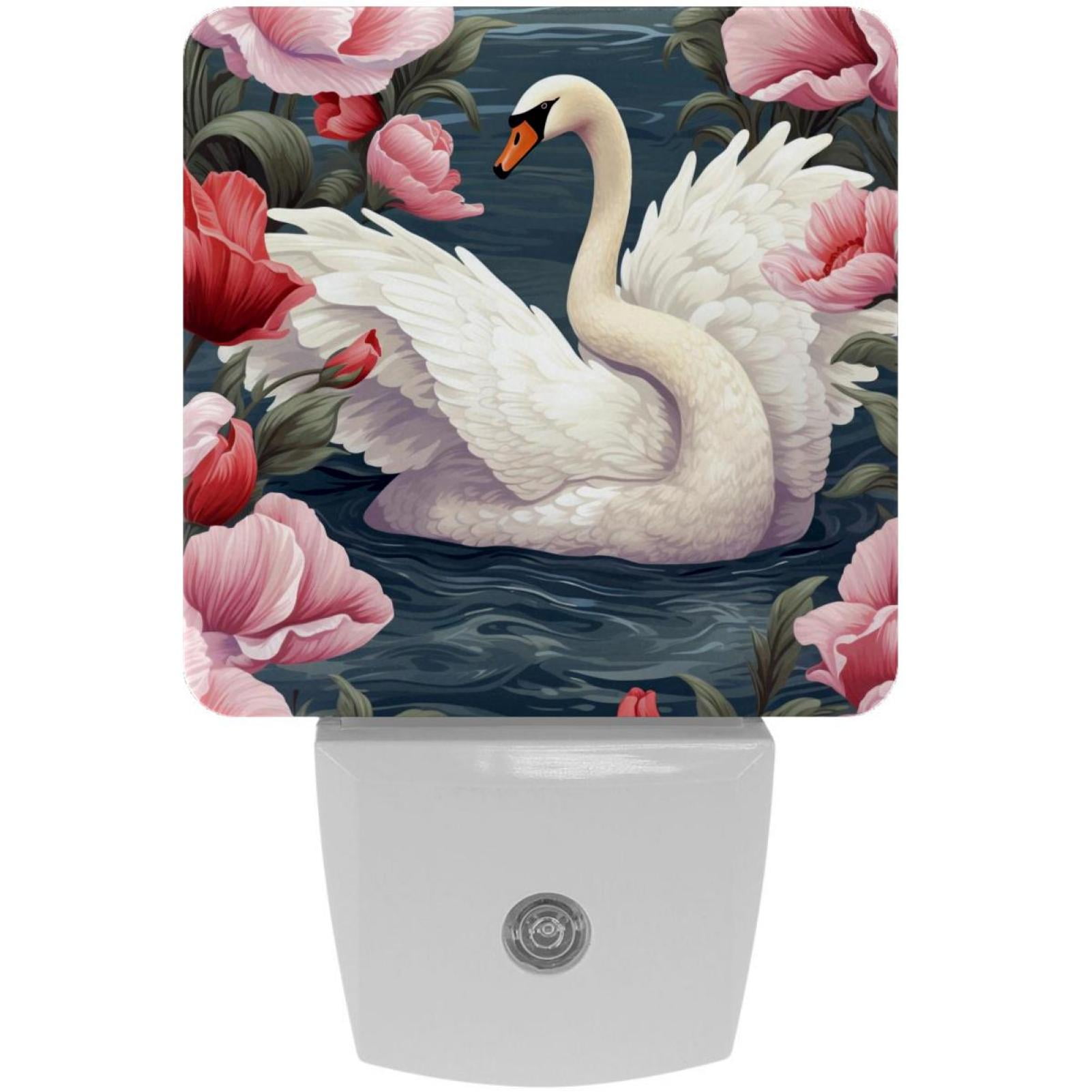 Swans LED Square Night Lights - Energy Efficient Bedside Lamp with Soft ...