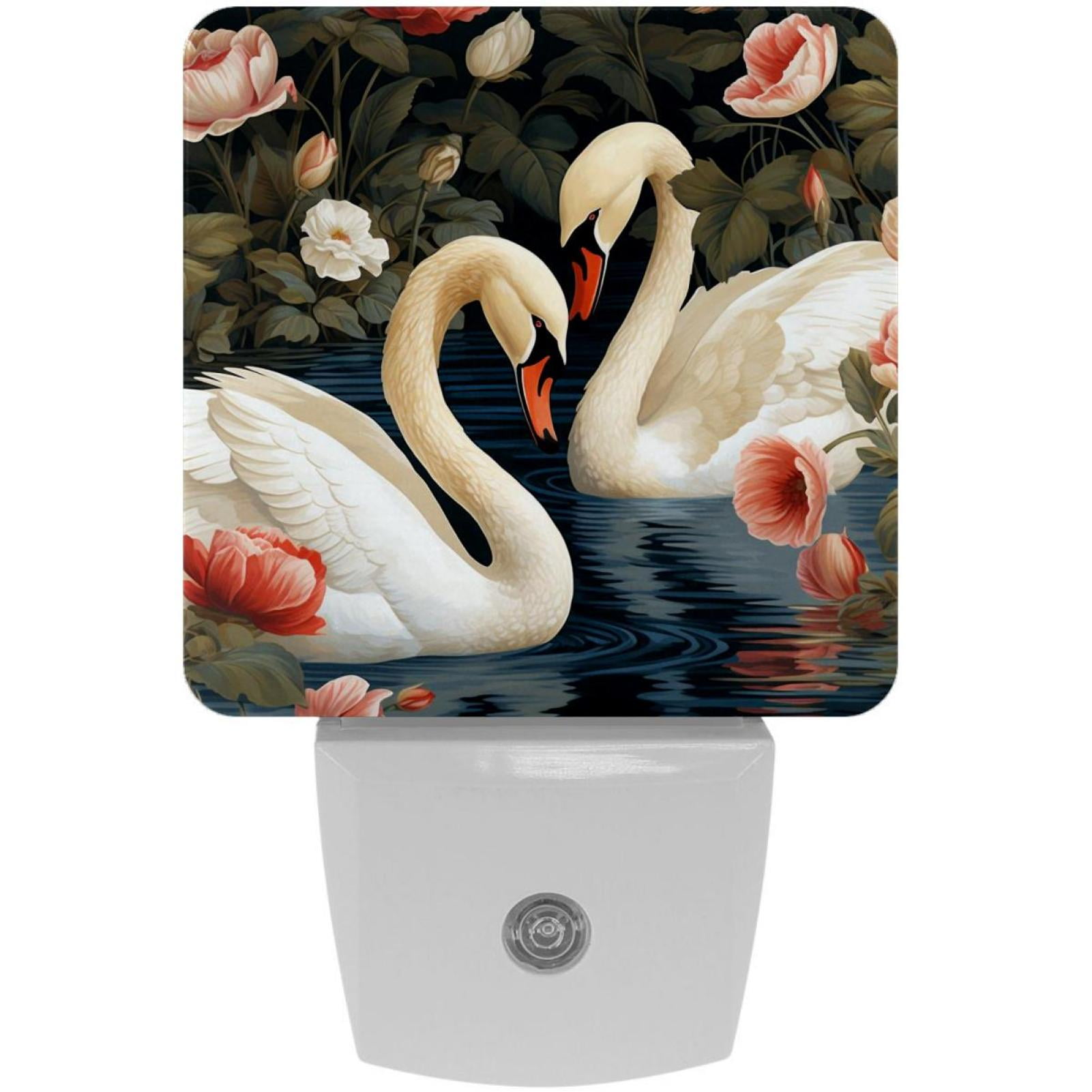 Swans LED Square Night Lights - Energy Efficient Bedside Lamp with Soft ...