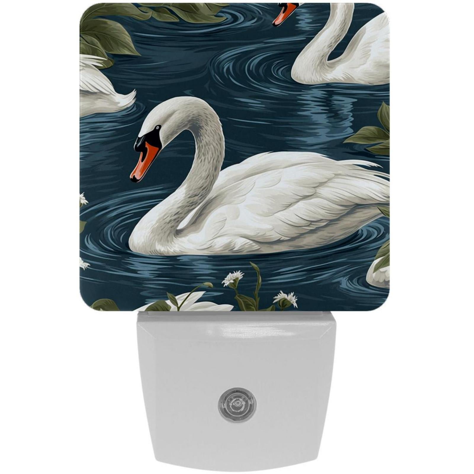 Swans LED Square Night Lights - Energy Efficient Bedside Lamp with Soft ...