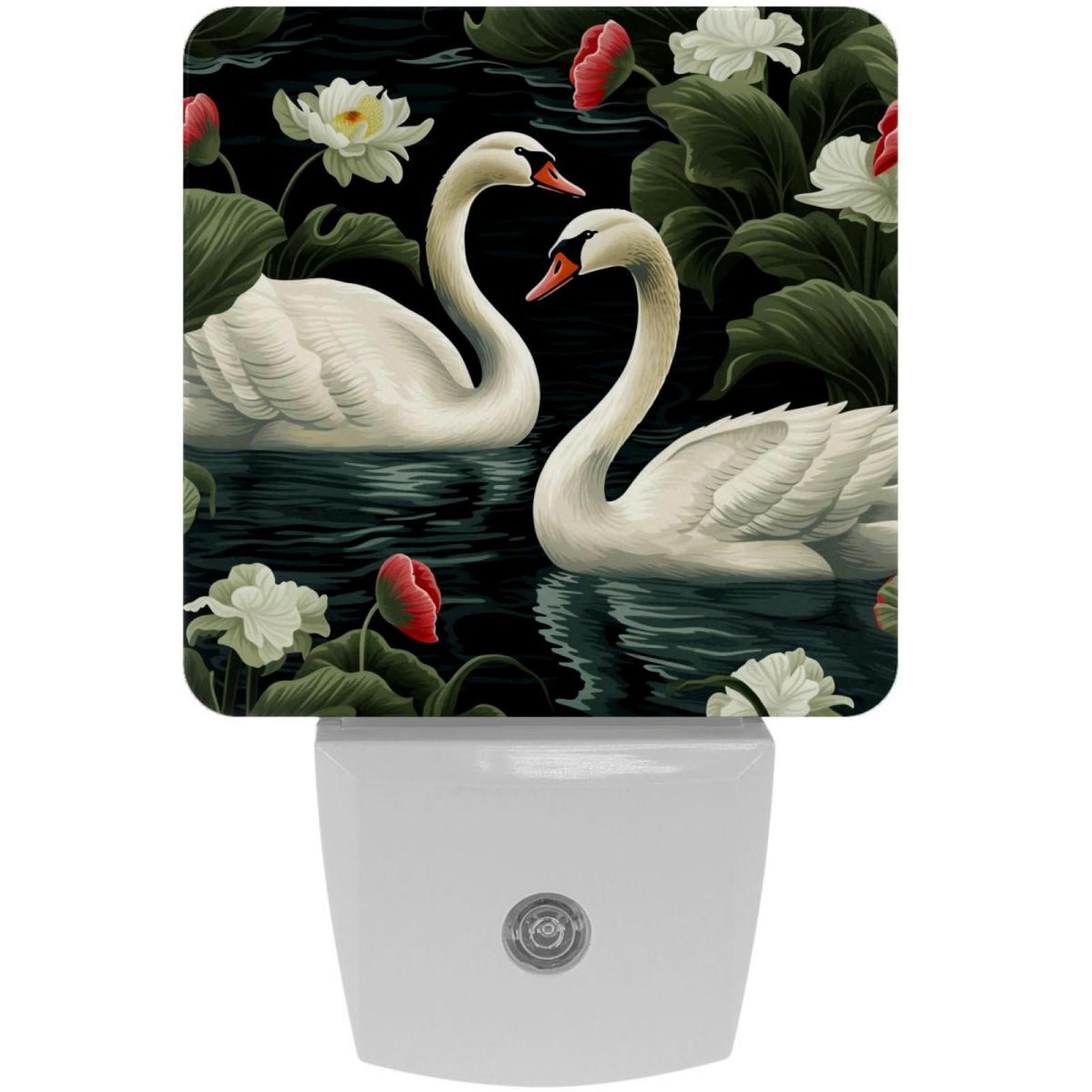 Swans LED Square Night Lights - Energy Efficient Plug-in Wall Lamp with ...