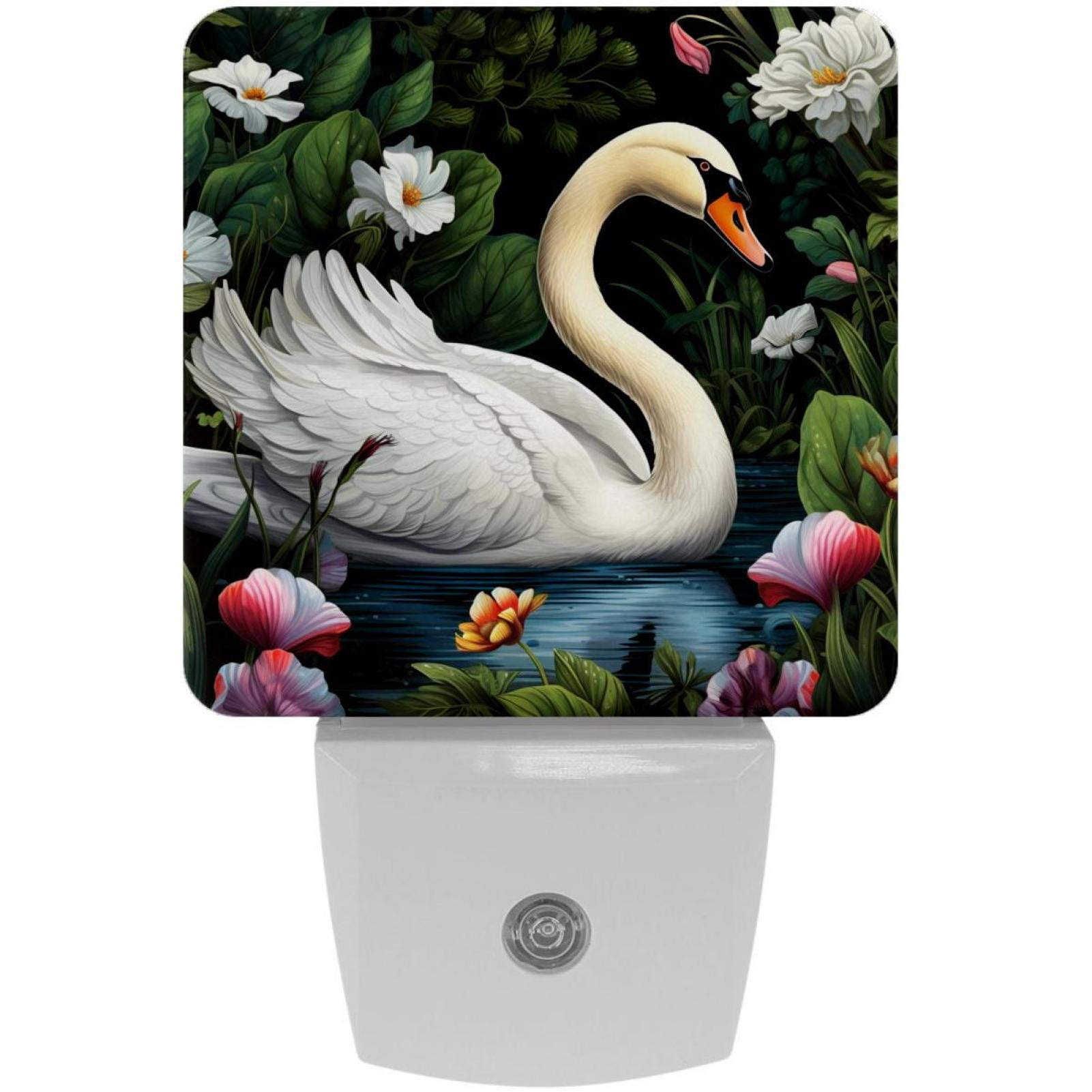 Swans LED Square Night Lights - Energy Efficient Plug-in Wall Lamp with ...
