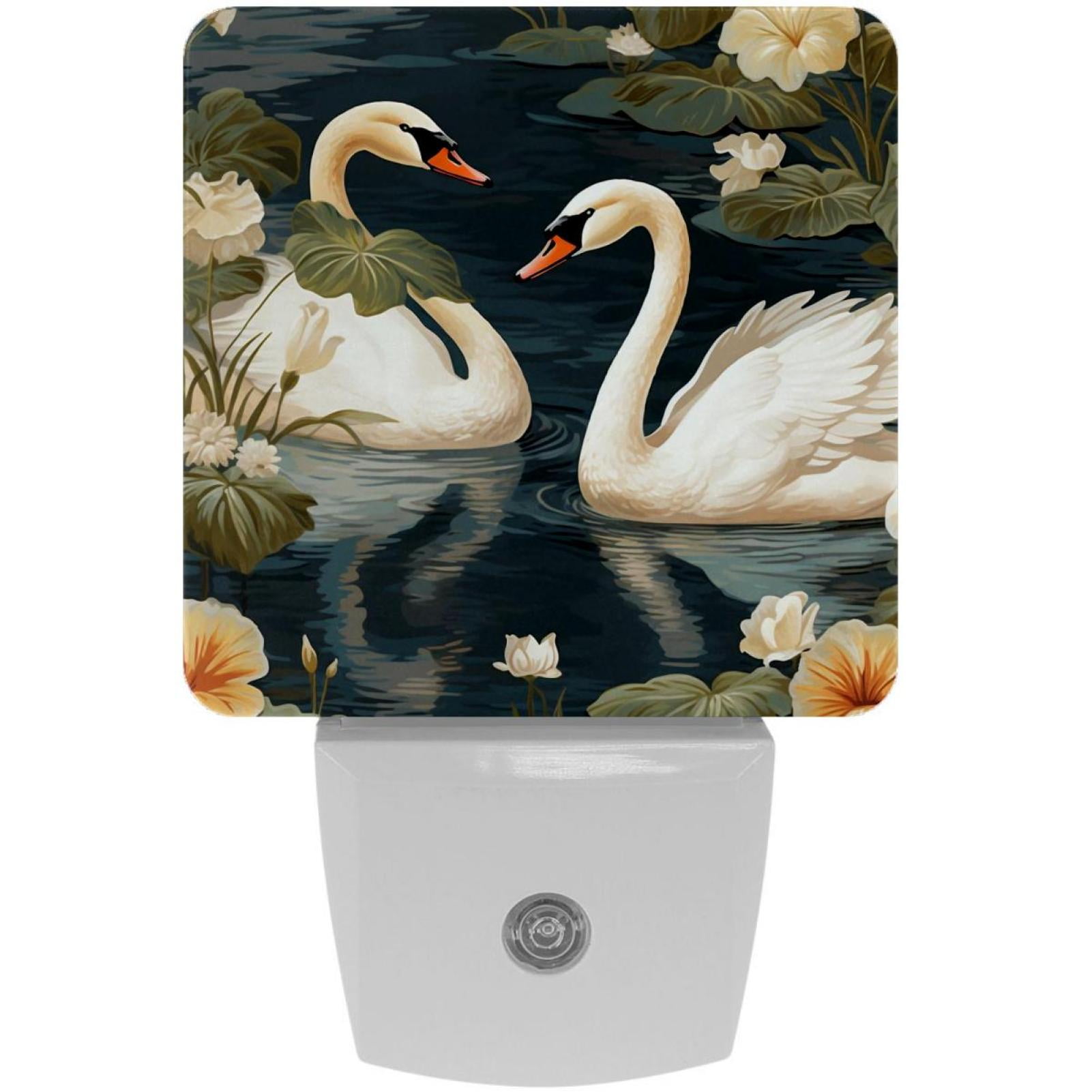 Swans LED Square Night Lights - Portable and Stylish for Bedroom and ...