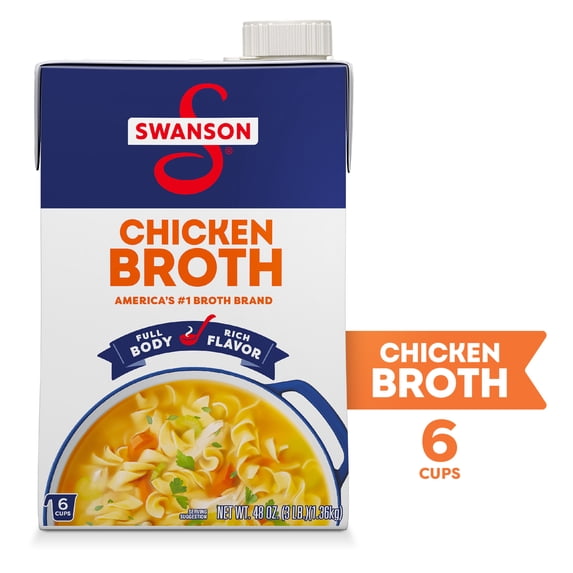 Swanson Chicken Broth, 48 oz Carton, Gluten-Free Non-GMO - Walmart.com