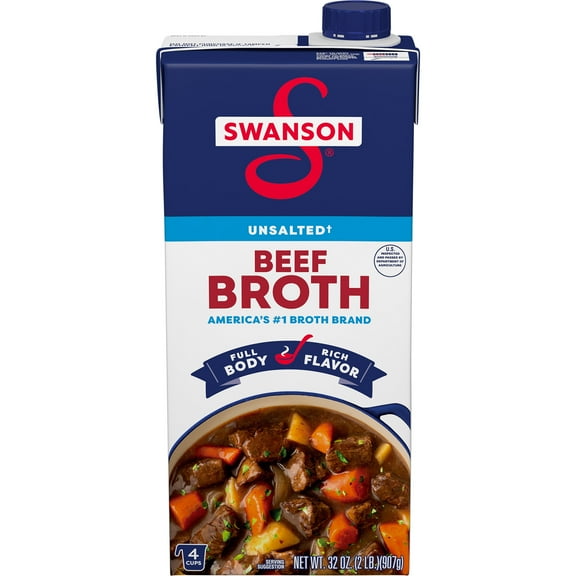 Swanson 100% Natural, Low Sodium, Fat-Free Unsalted Chicken Broth with ...