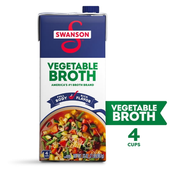 Swanson Chicken Broth, 32 oz Carton for Soups, Stews, and Cooking ...