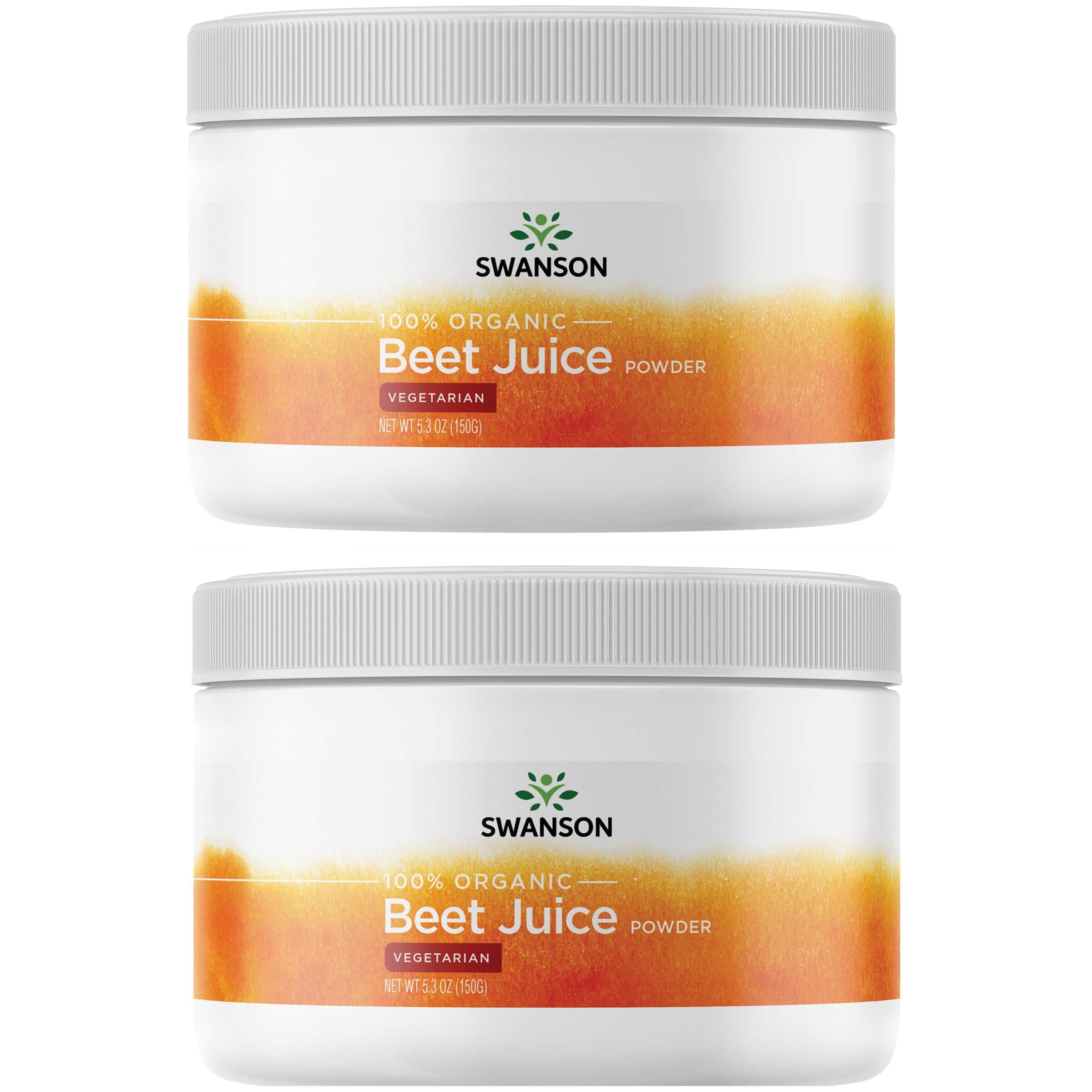 Swanson Organic Beetroot Supplement - Vegetarian Beet Juice Powder 5.3 ...