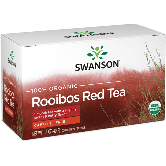 Celestial Seasonings Vanilla Rooibos Tea Bags, African Red Herbal, 20 ...