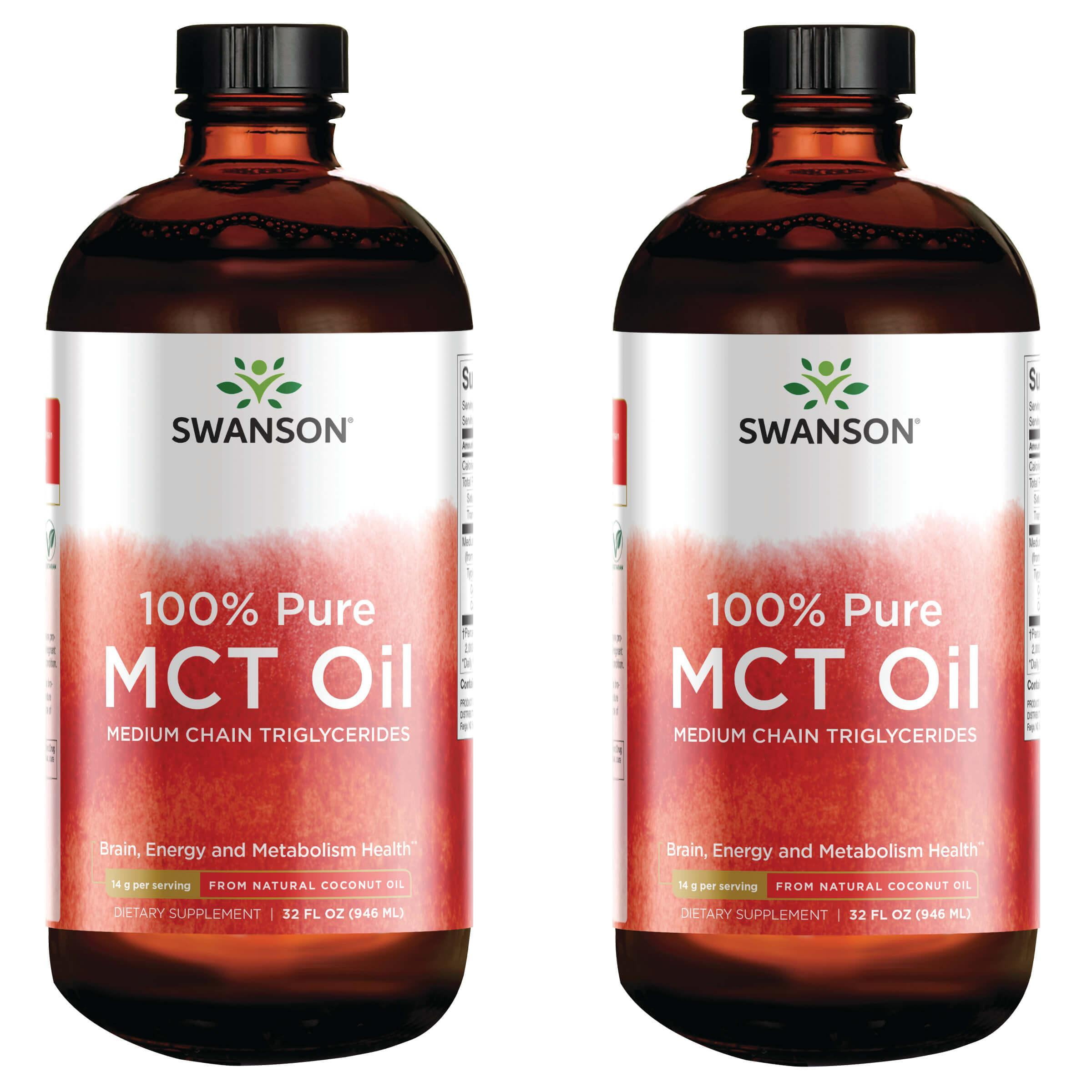 Swanson 100% Pure Mct Oil Medium Chain Triglycerides 14 g 32 fl oz Liq ...