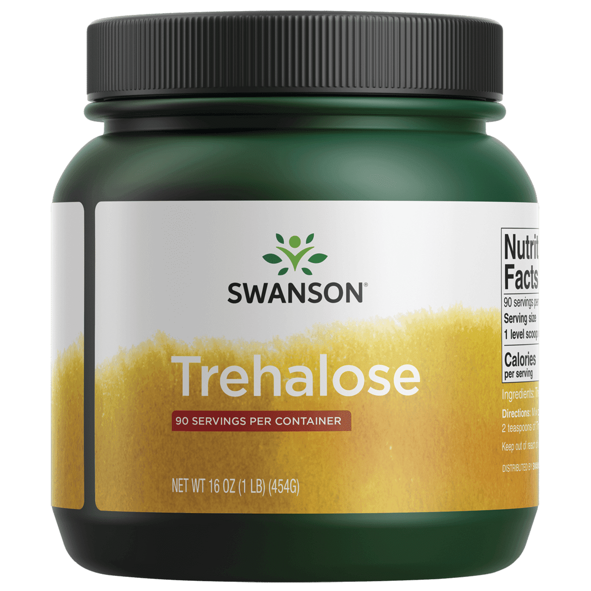 Swanson 100 Pure Trehalose 16 Oz Powder Quick Energy Supplement